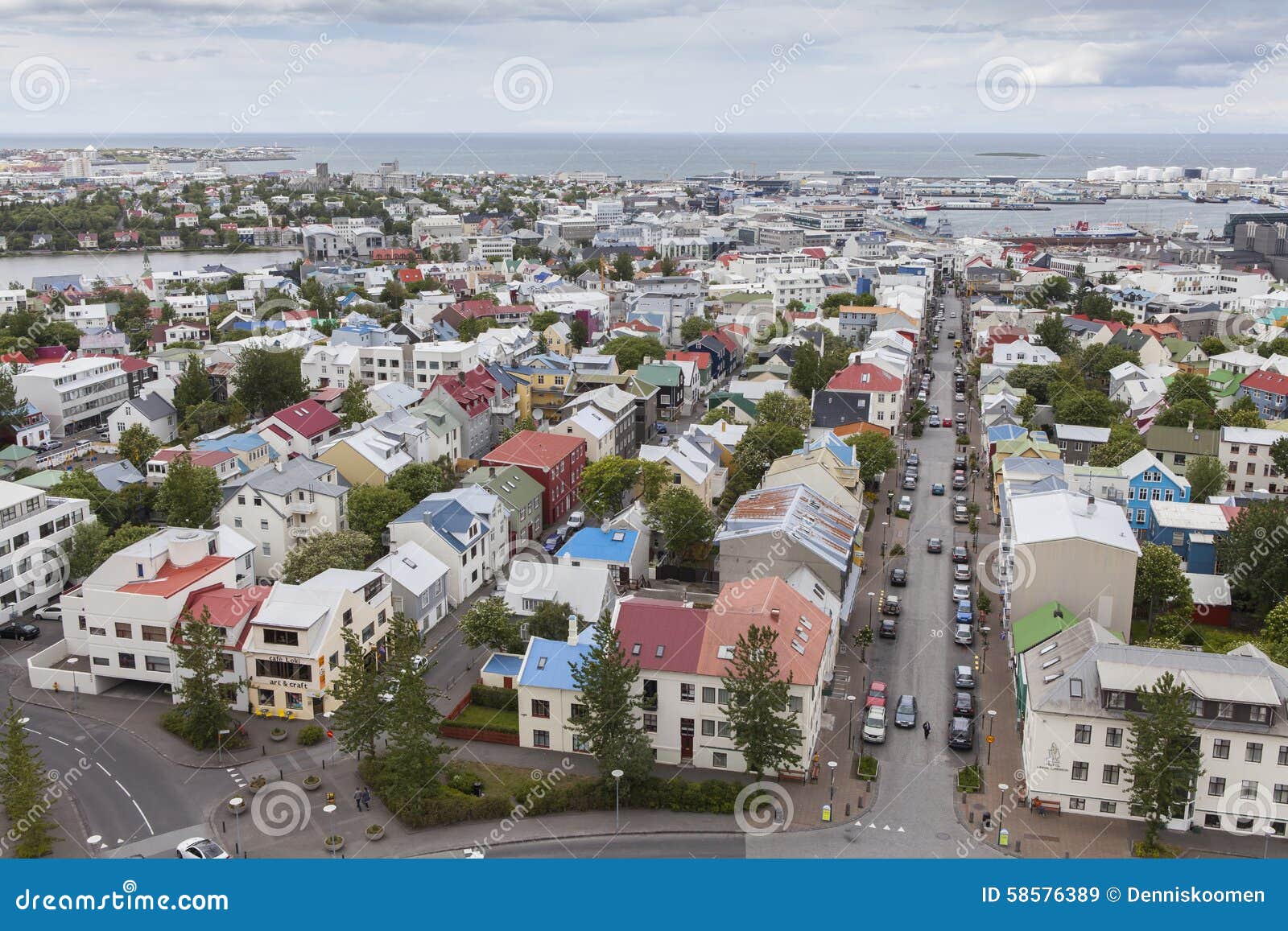 Reykjavik, Capital of Iceland Editorial Stock Image - Image of street ...