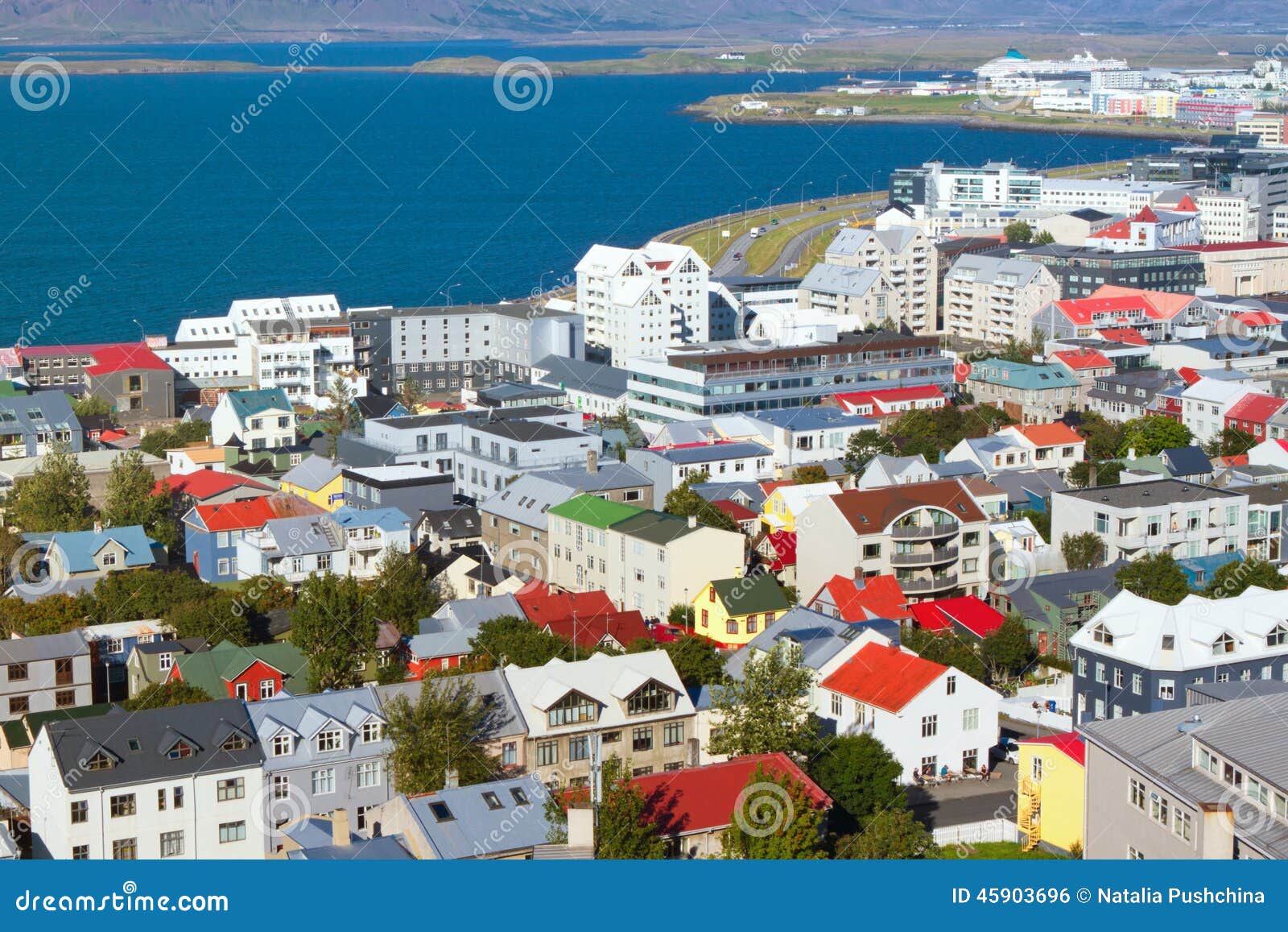 Reykjavik, Iceland stock photo. Image of landscape, architecture - 45903696
