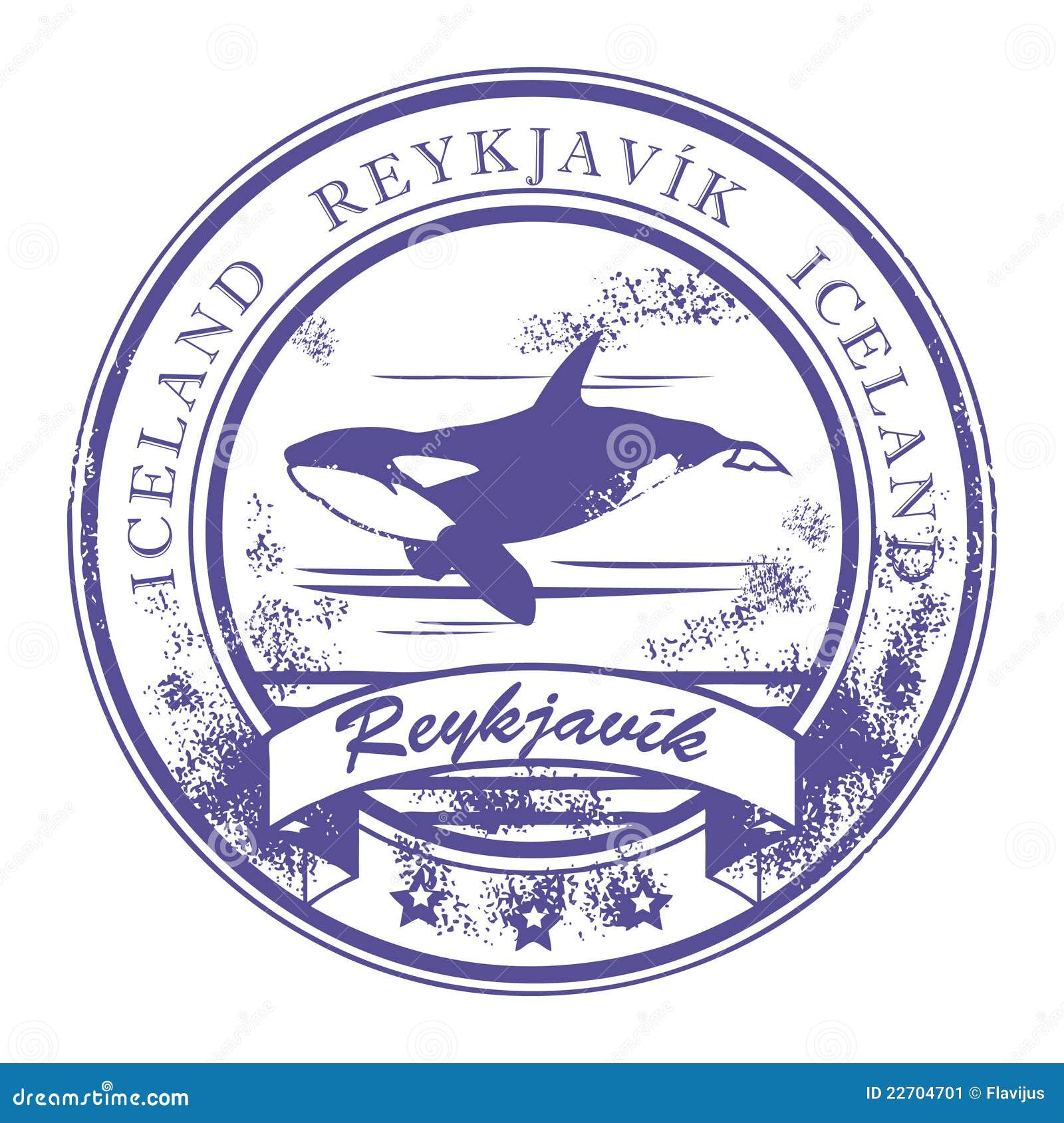 Reykjavik, Iceland stamp stock vector. Illustration of city - 22704701