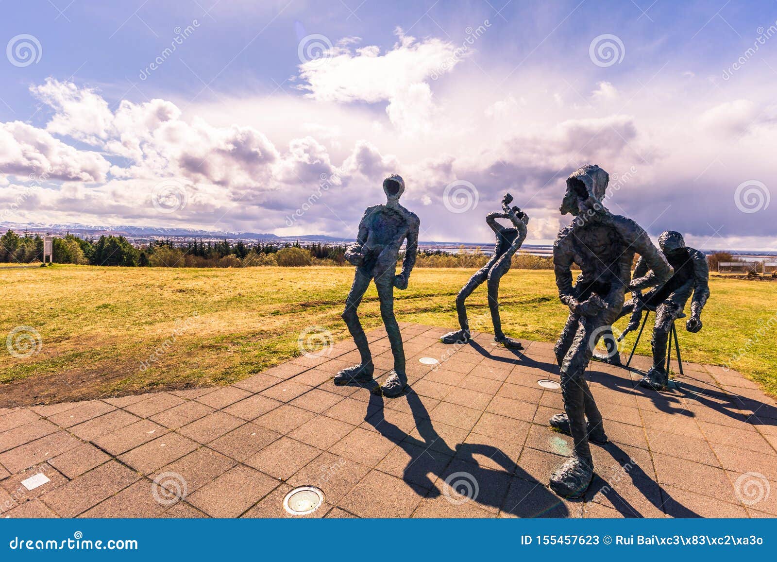 Reykjavik - May 02, 2018: Statues in the Perlan Observatory in ...