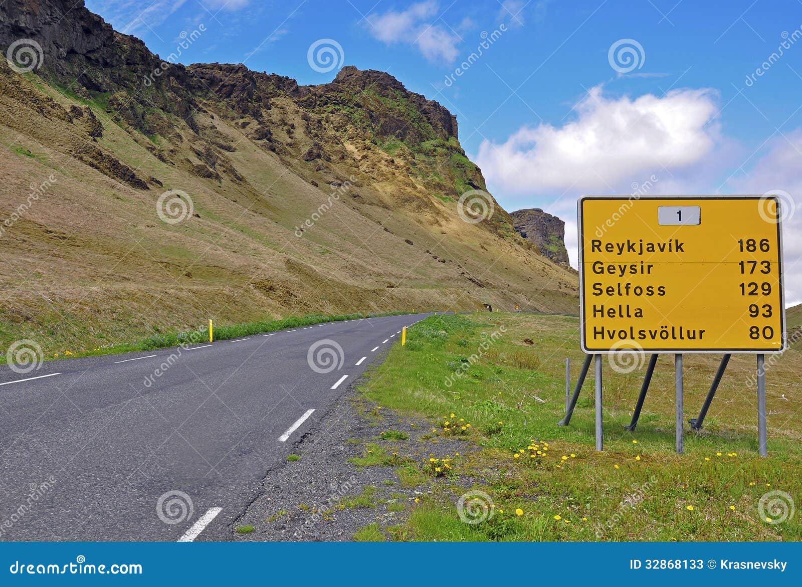 Reykjavik road sign stock image. Image of information - 32868133