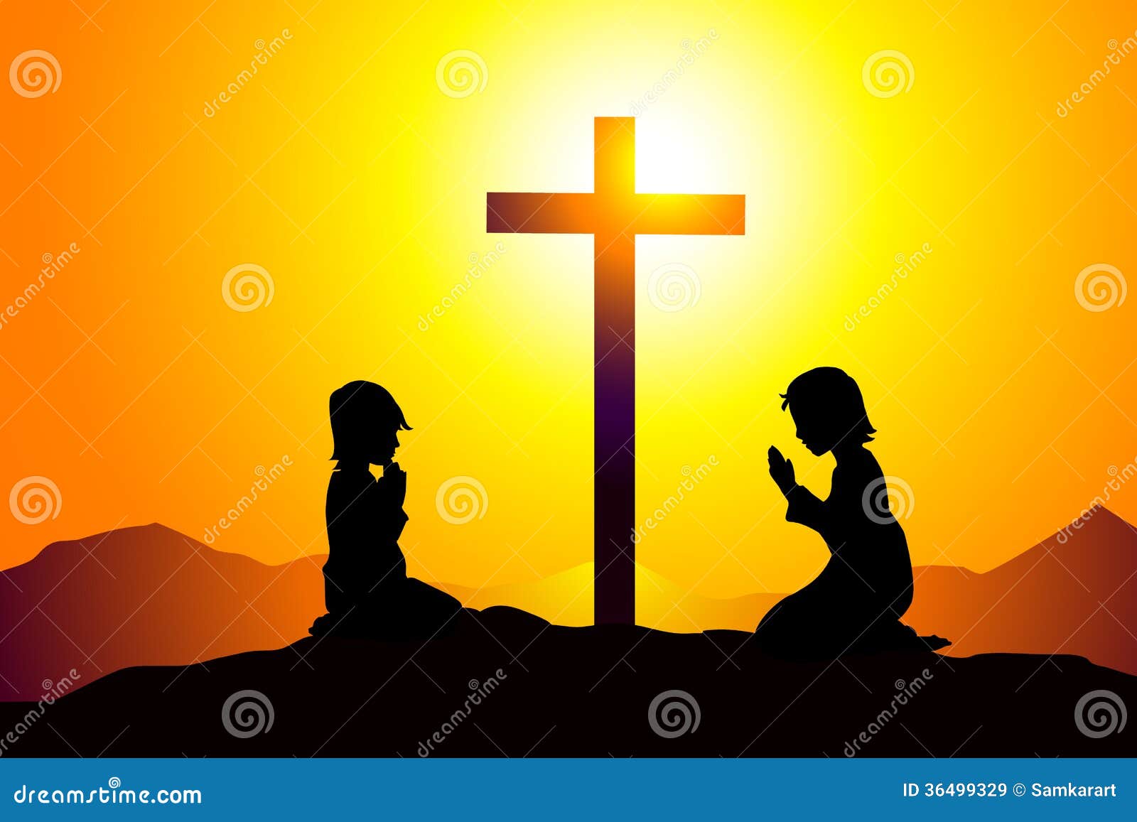 Rezo - vector ilustración del vector. Ilustración de espiritual - 36499329