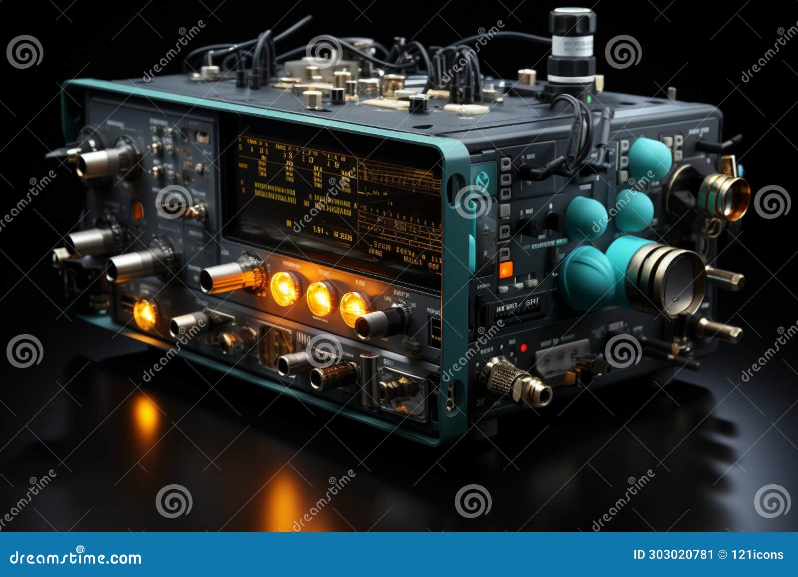 RF Communication Systems stock illustration. Illustration of security ...