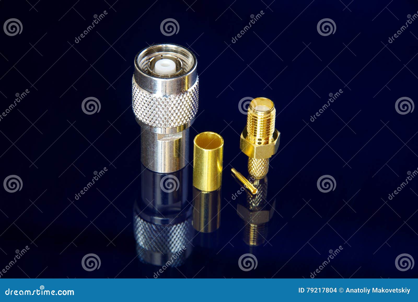 RF connectors stock photo. Image of data, speed, white - 79217804