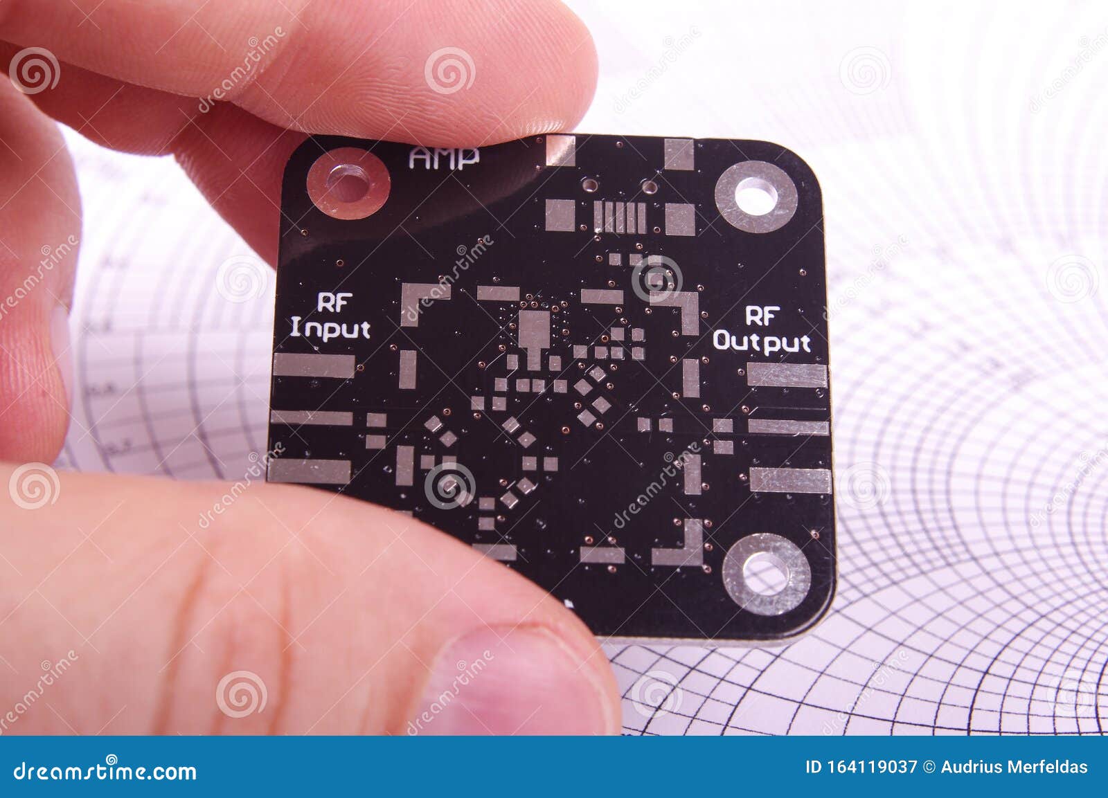 RF Engineer Holding Empty Black PCB Board Stock Image - Image of design ...