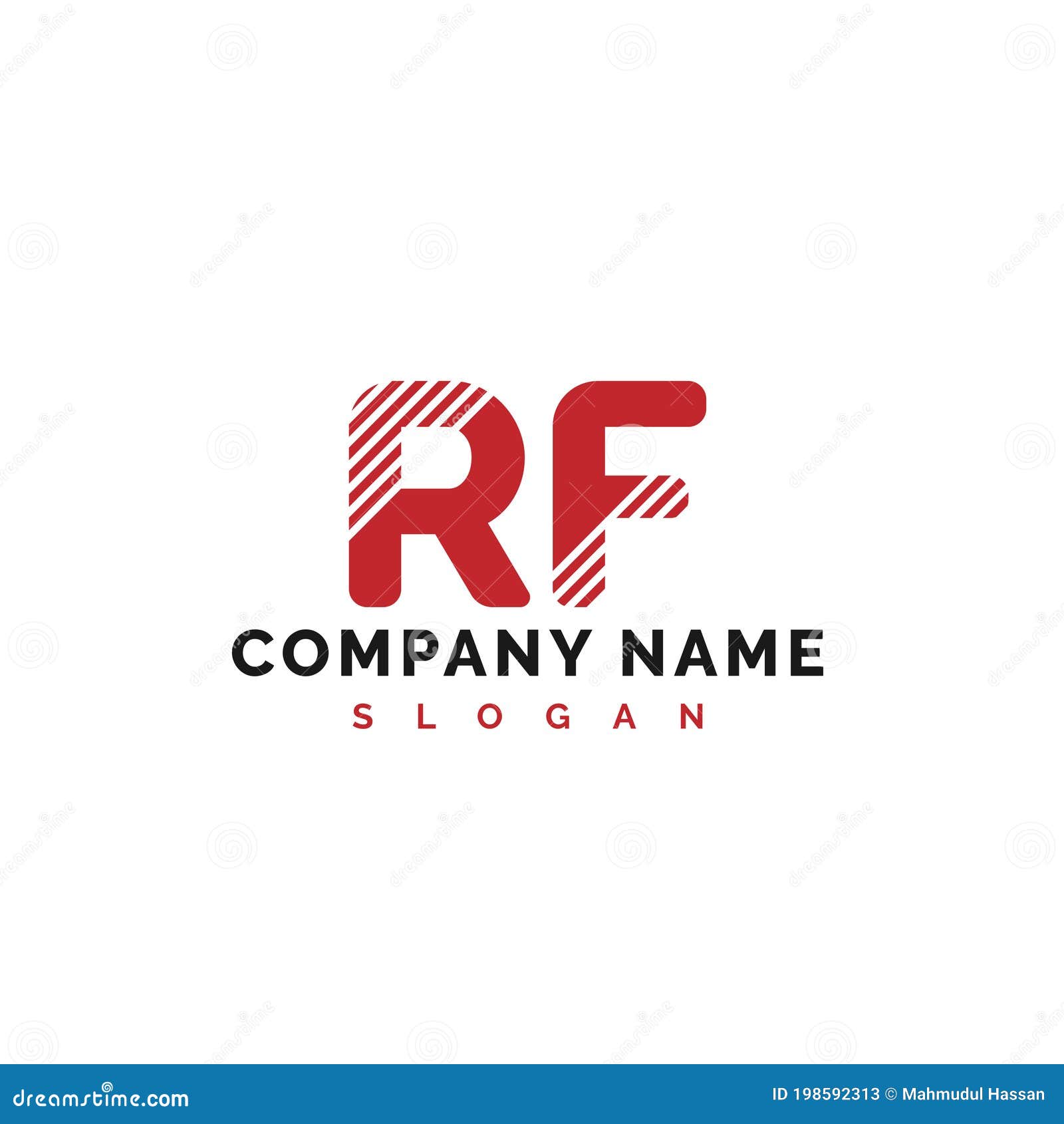 RF Letter Logo Design. RF Letter Logo Vector Illustration - Vector ...