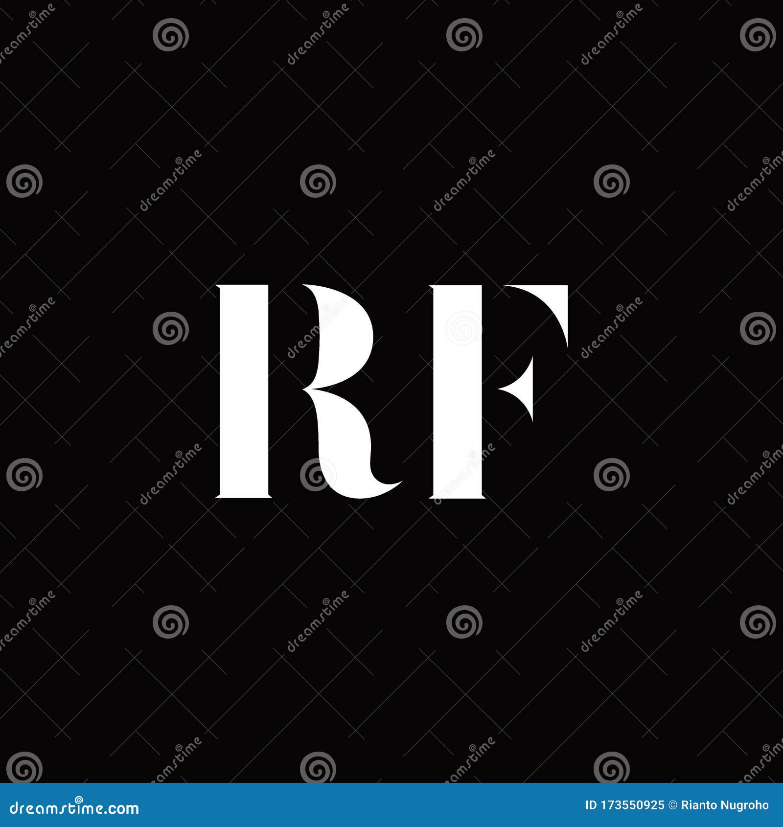 RF Logo Letter Initial Logo Designs Template Stock Vector ...