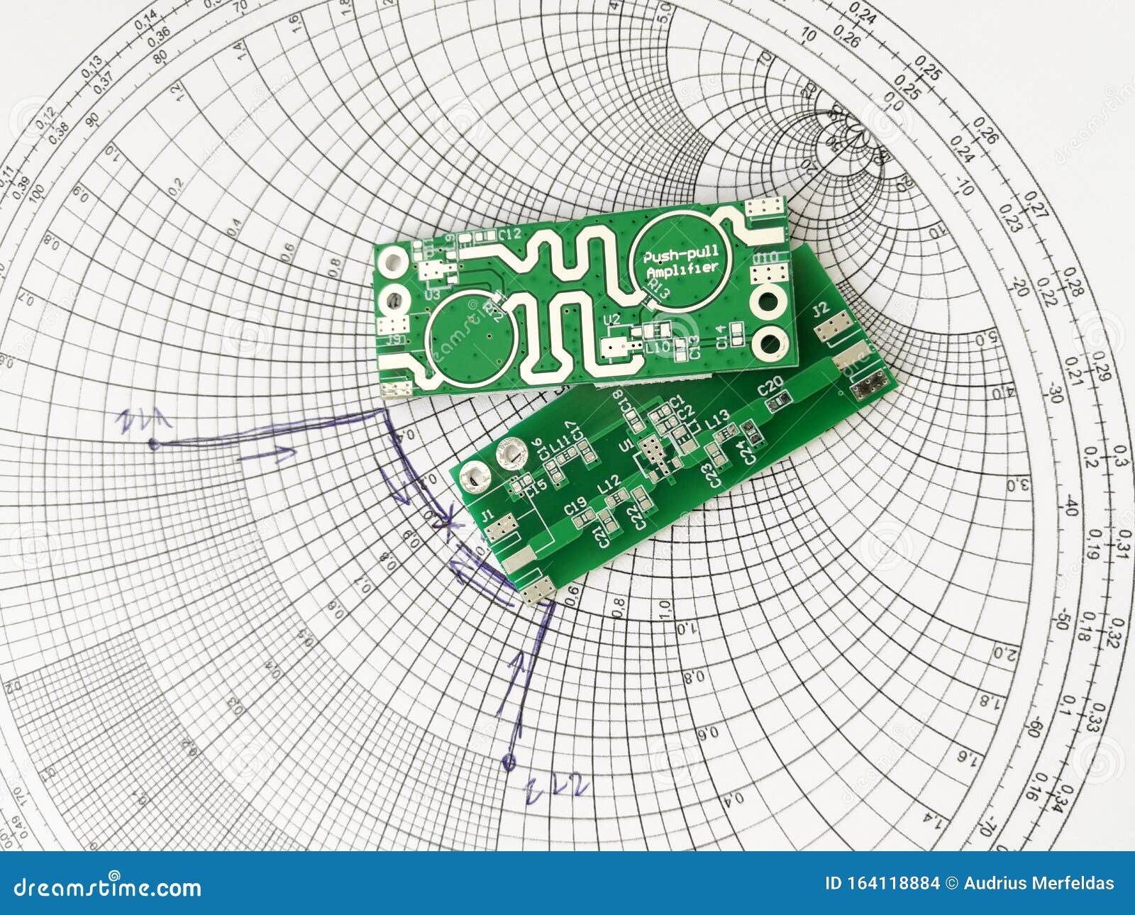 RF PCB in Front of Smith Chart Stock Photo - Image of printed ... RF PCB in Front of Smith Chart Stock Photo - Image of printed ...