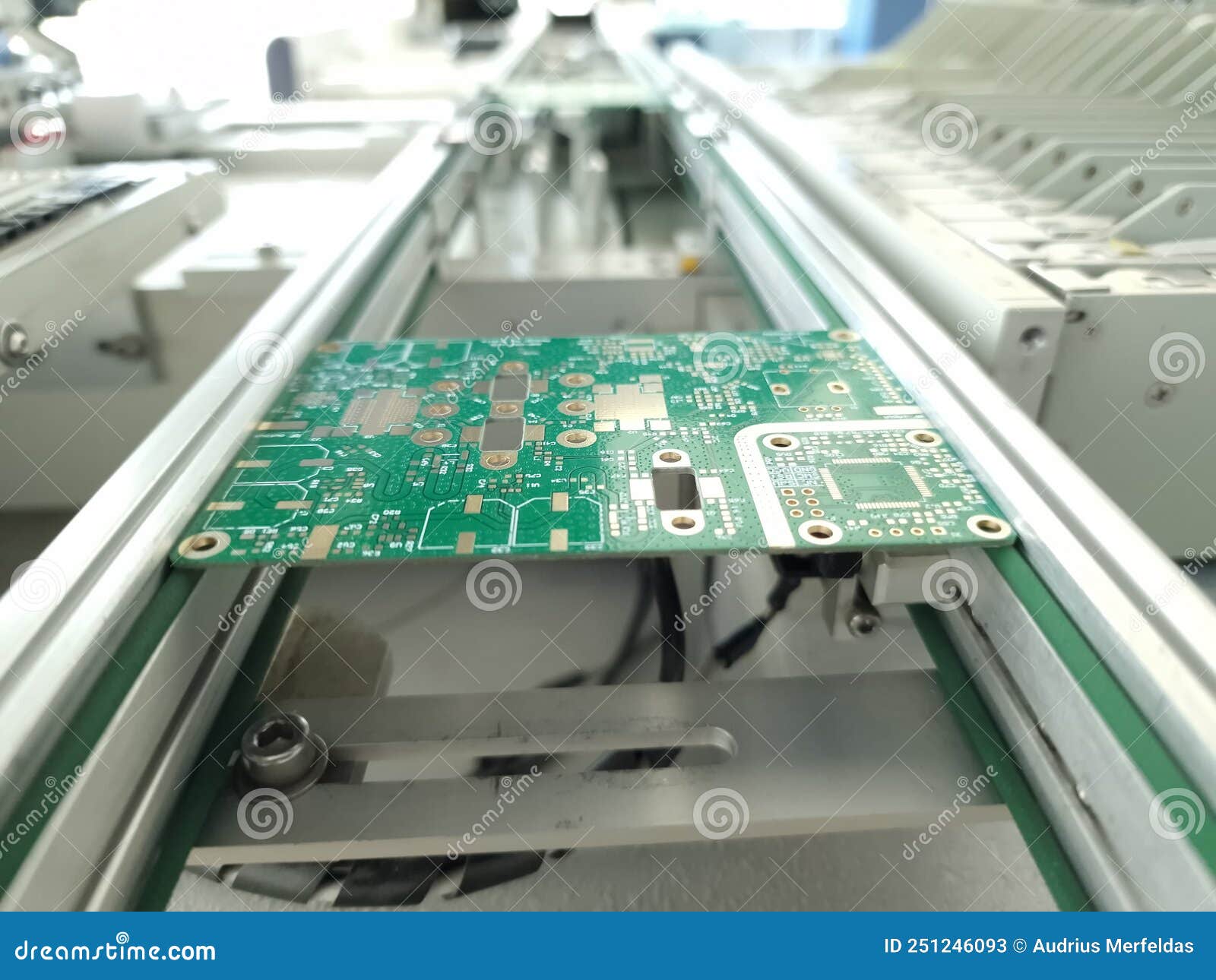 RF PCB Preparation for Assembly Stock Image - Image of pickandplace ...