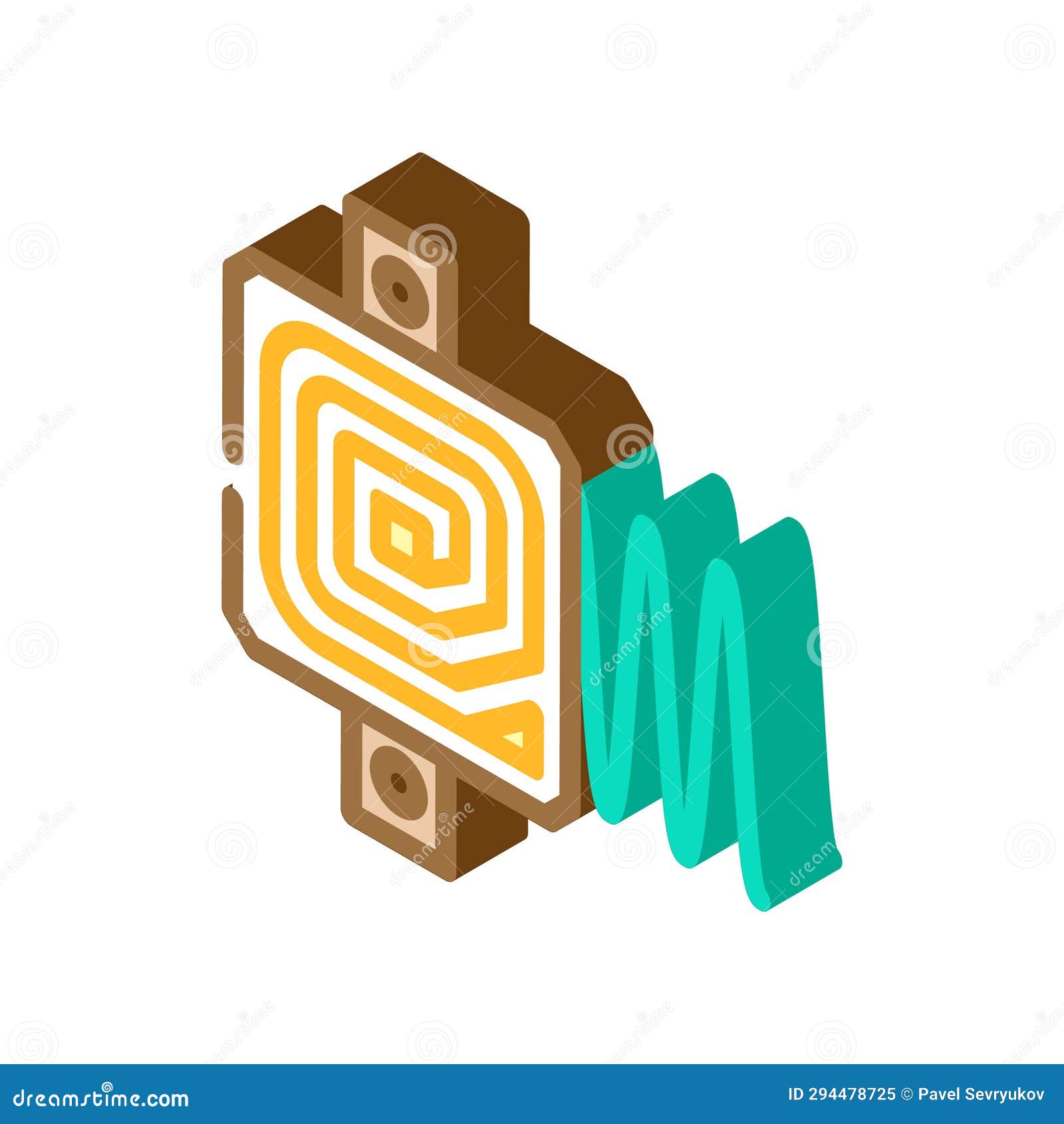 Rf Technology Electronics Isometric Icon Vector Illustration Stock ...