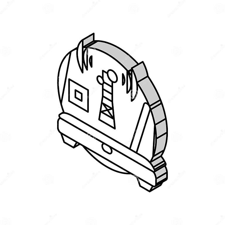 Rf Technology Electronics Isometric Icon Vector Illustration Stock ...