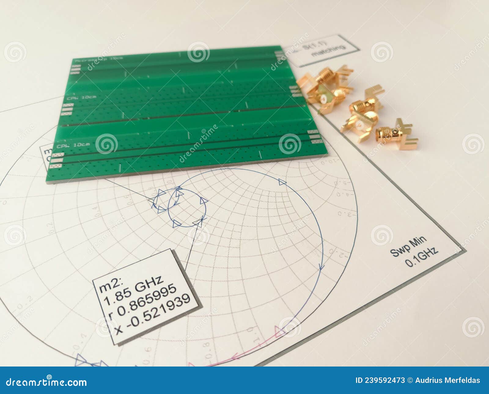 RF Transmission Line for Calibration Stock Image - Image of engineering ...