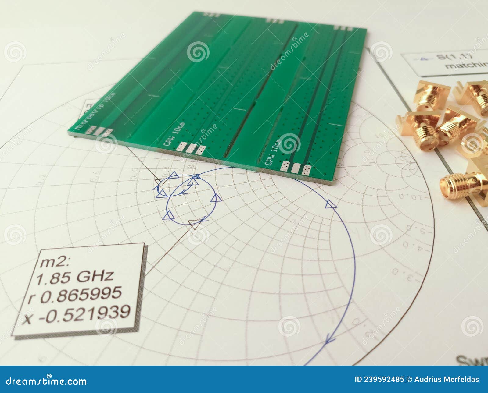 RF Transmission Line for Calibration Stock Image - Image of diagram ...