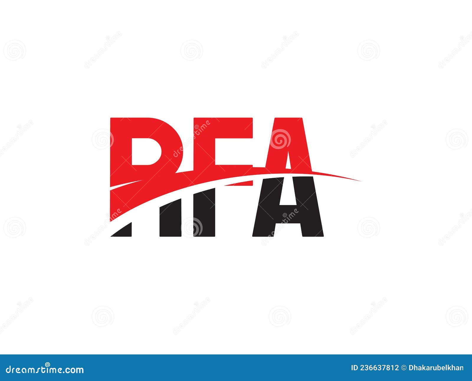RFA Letter Initial Logo Design Vector Illustration Stock Vector ...