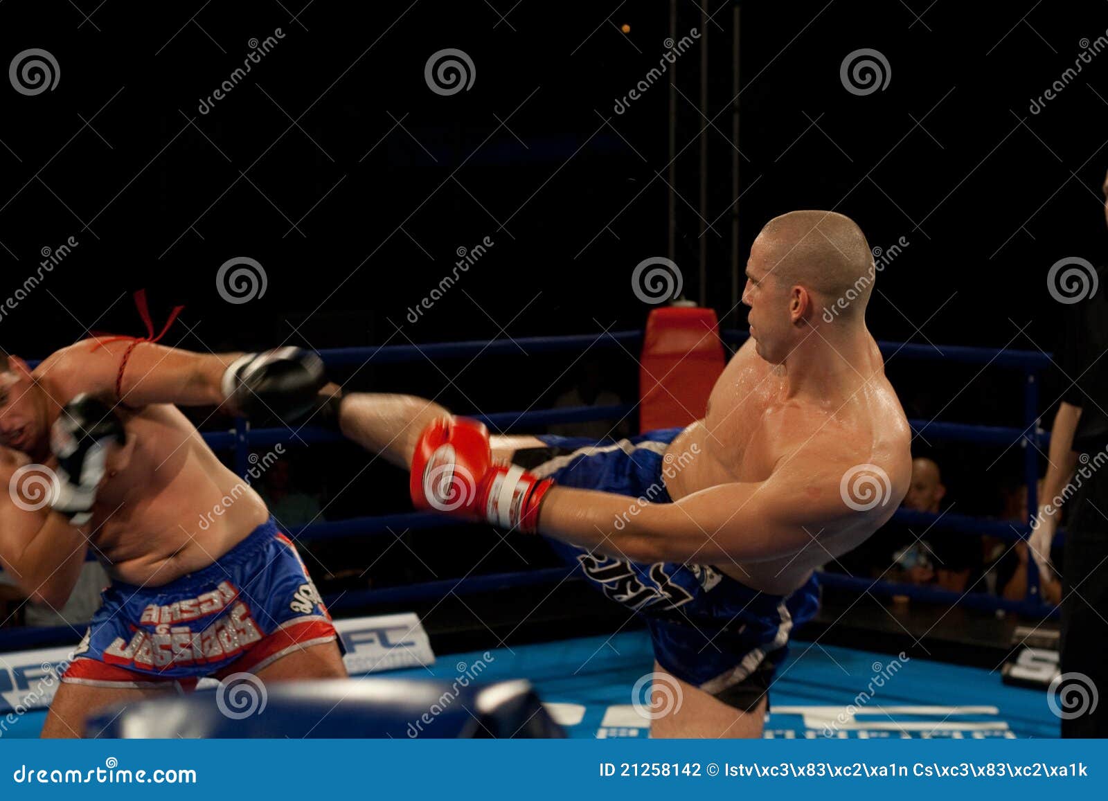 RFC kick box championship editorial photography. Image of fight - 21258142