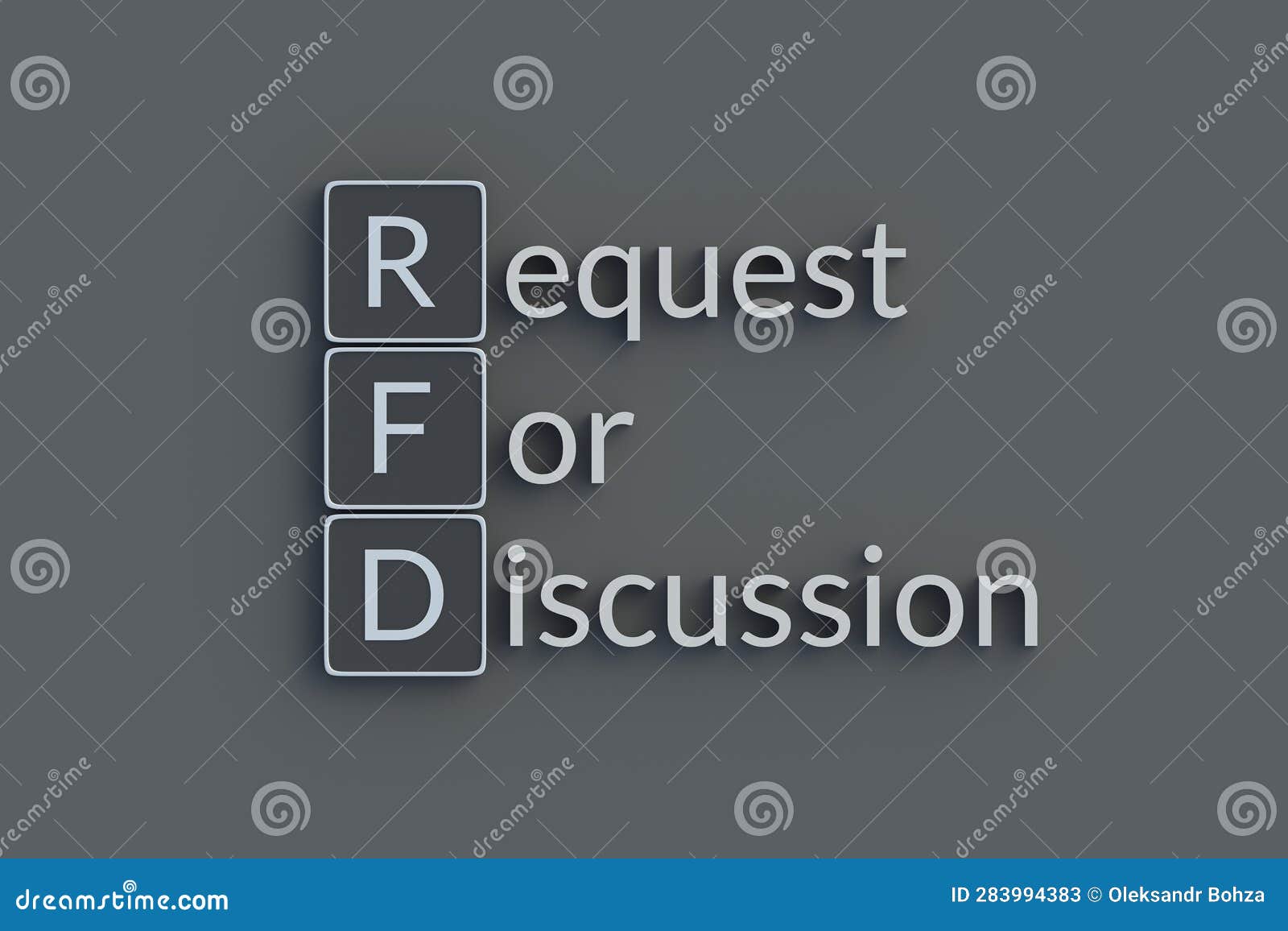 RFD Request for Discussion Metallic Inscription. Acronym or ...