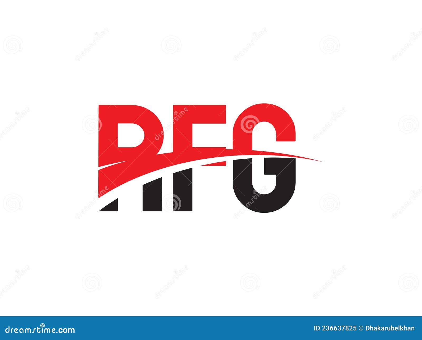RFG Letter Initial Logo Design Vector Illustration Stock Vector ...
