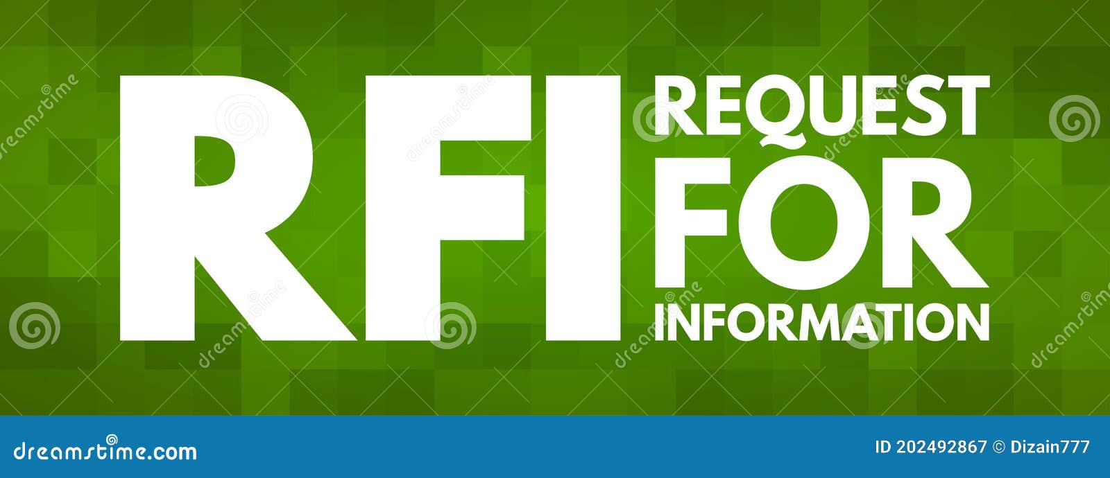 RFI - Request for Information Acronym Stock Illustration - Illustration ...