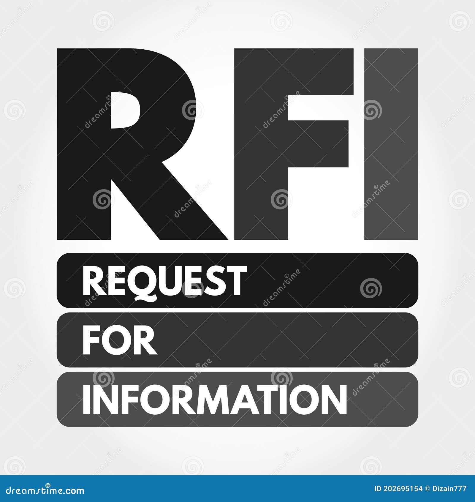 RFI - Request for Information Acronym Concept Stock Illustration ...