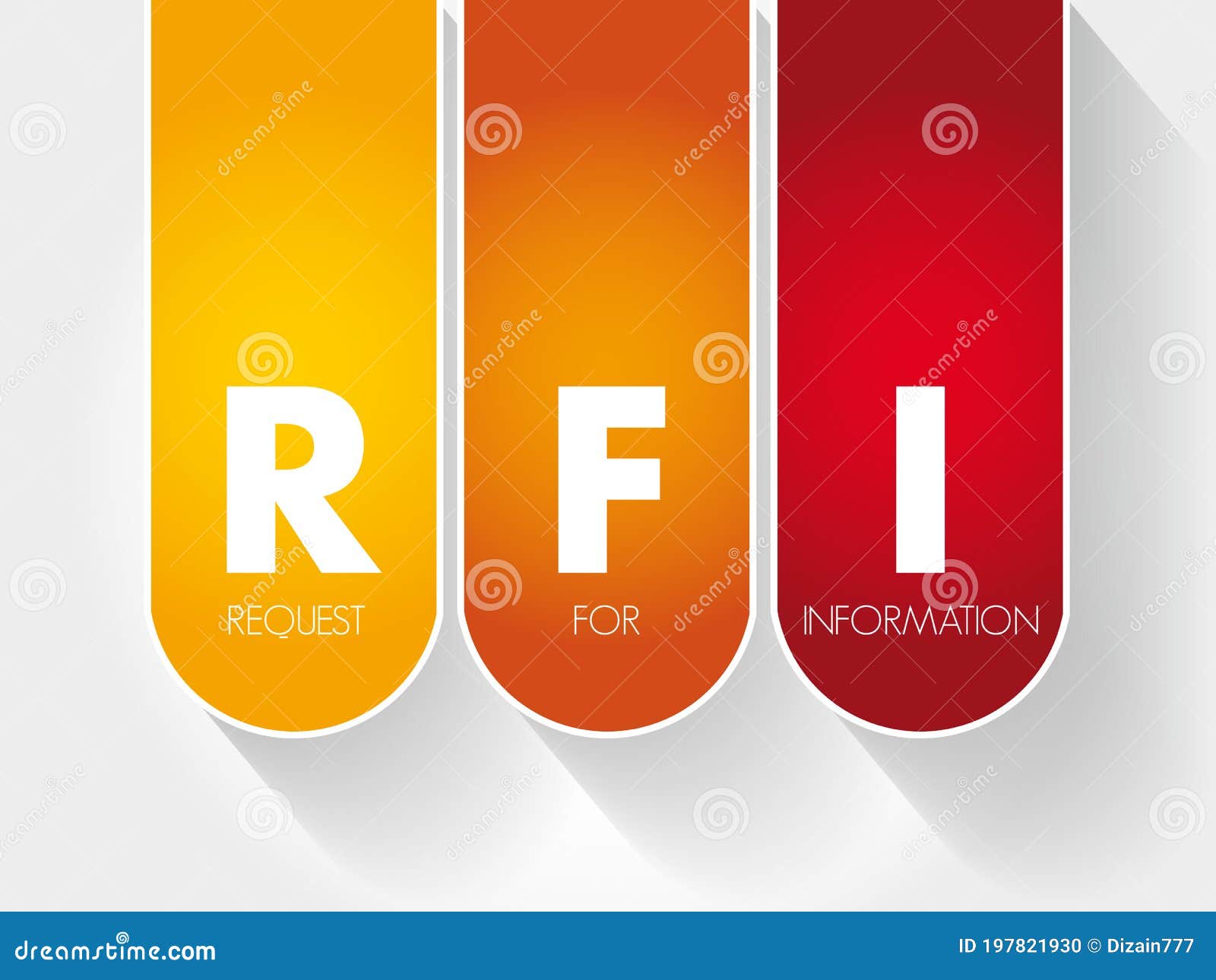 RFI - Request for Information Acronym Stock Illustration - Illustration ...