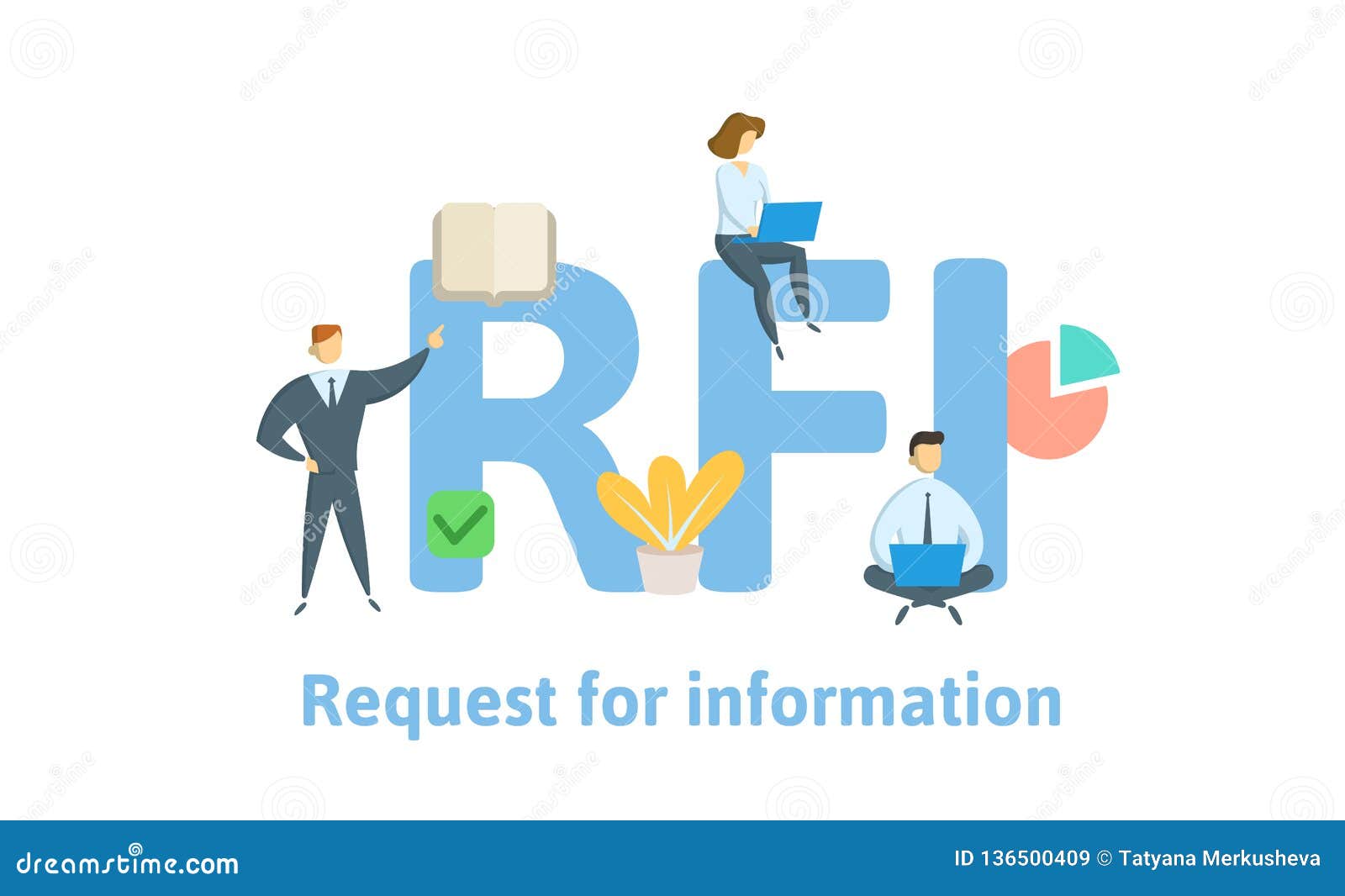 RFI, Request For Information. Concept With Keywords, Letters And Icons ...