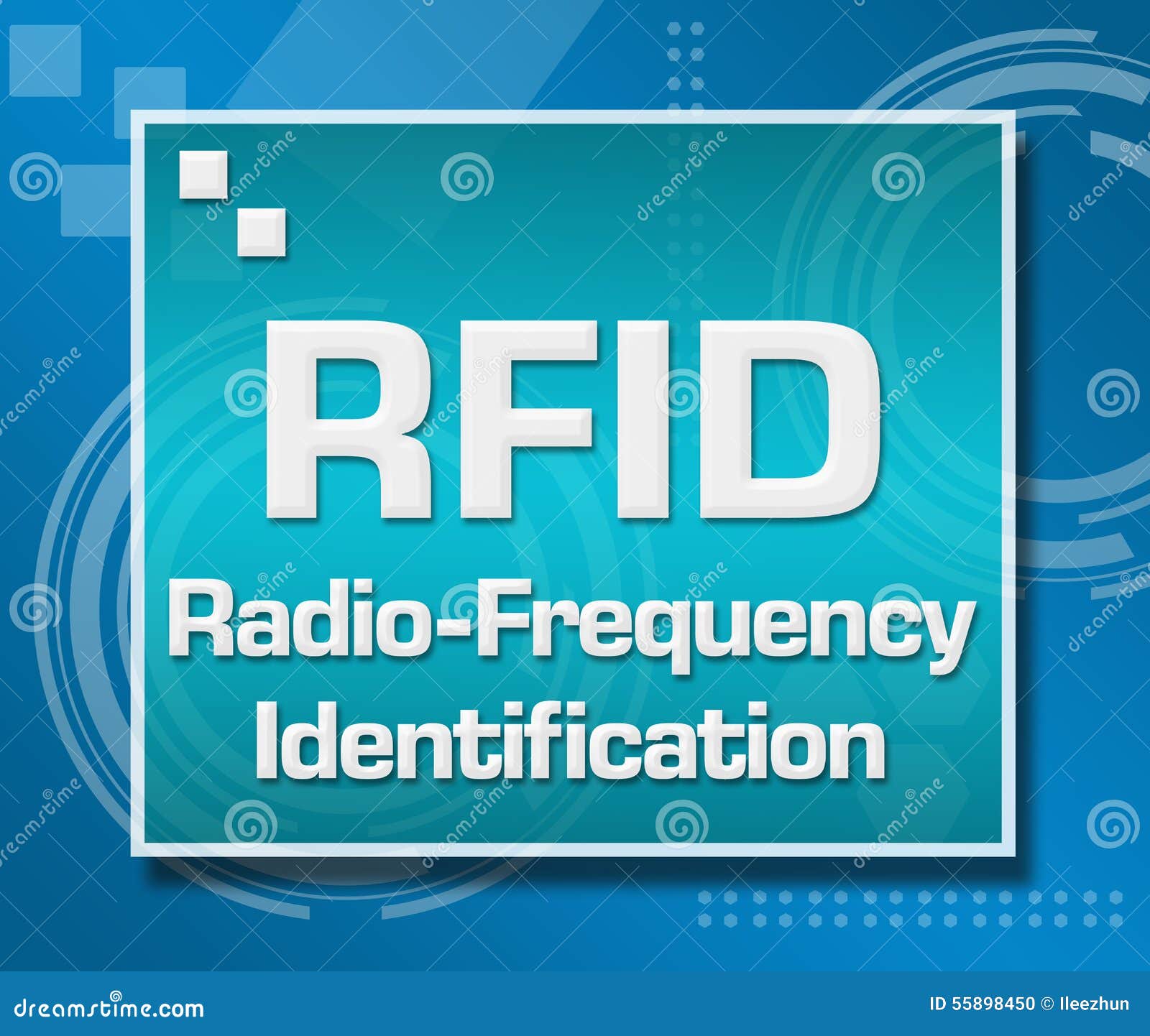RFID Blue Technical Background Stock Illustration - Illustration of ...