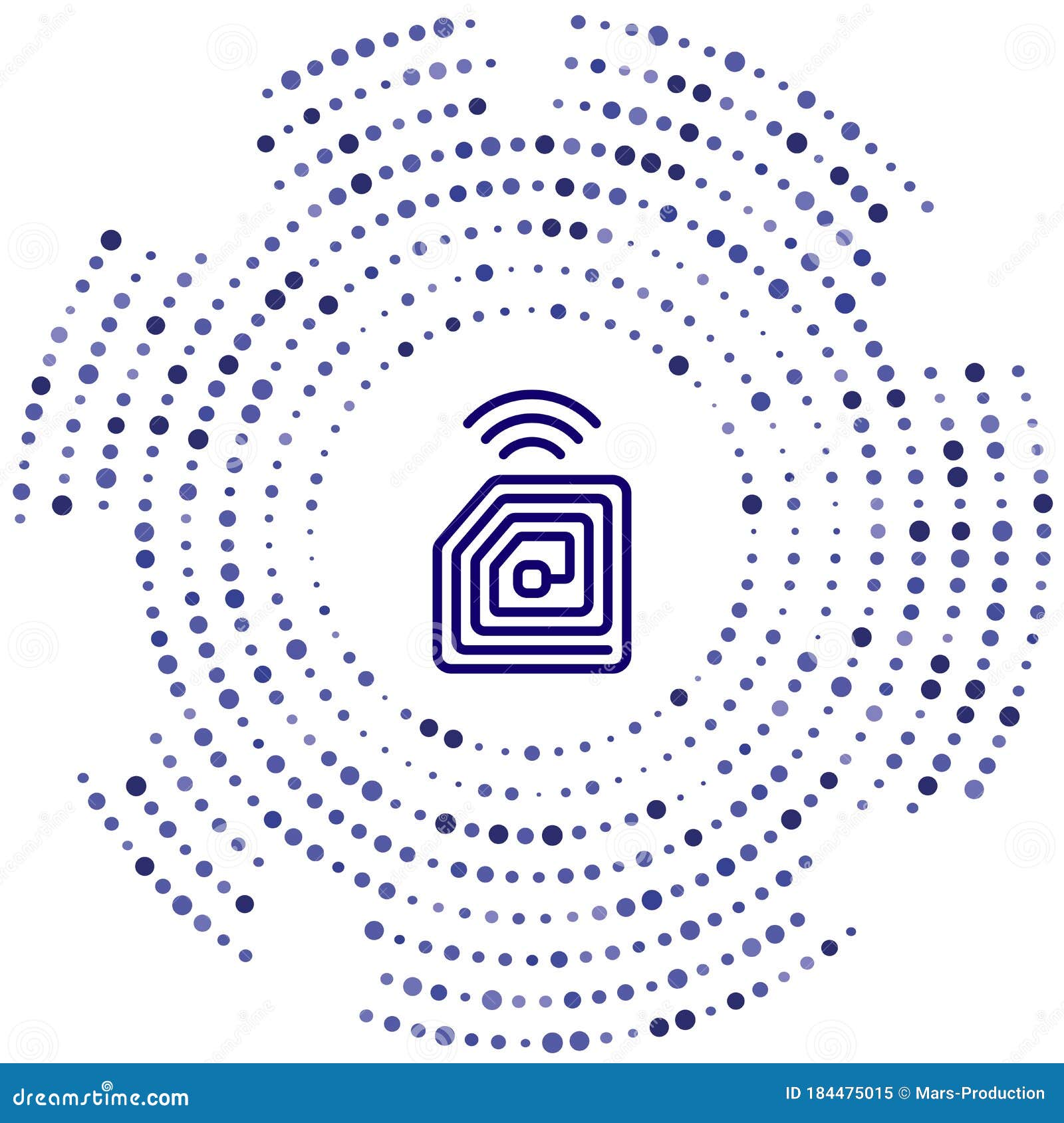 Rfid Chip Vector Icon. Rfid Chip Editable Stroke. Rfid Chip Linear ...