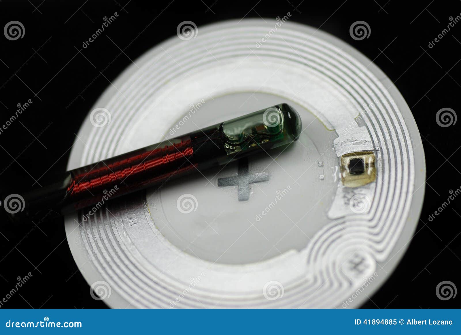 RFID chips and tags stock image. Image of control, antenna - 41894885