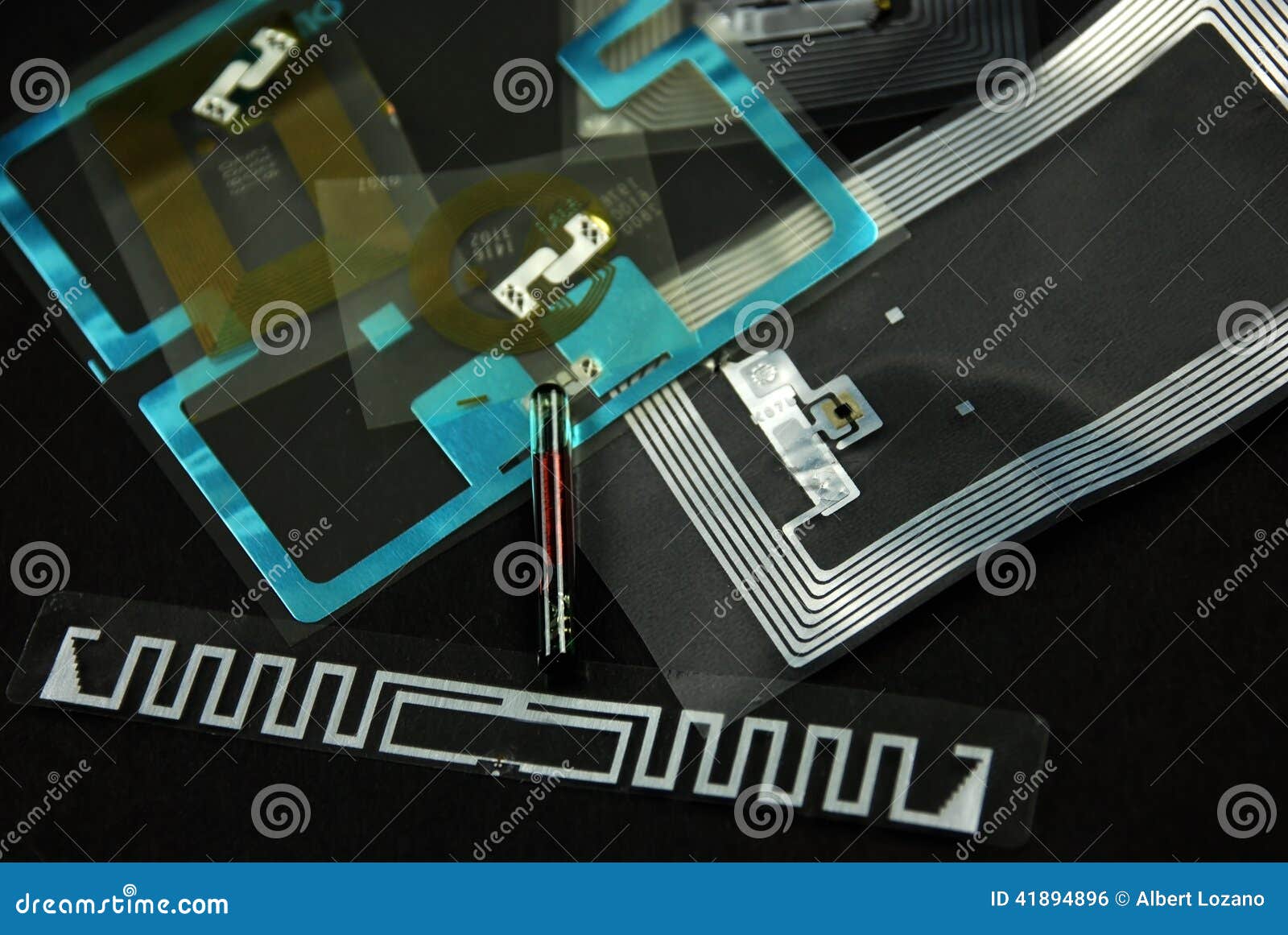 RFID chips and tags stock photo. Image of access, safety - 41894896