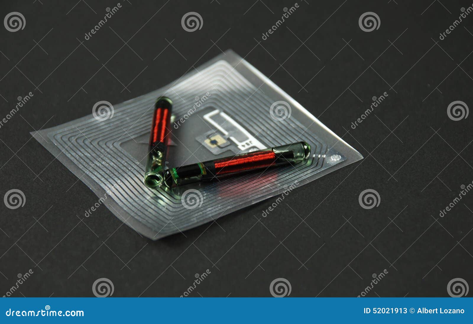 RFID chips and tags stock image. Image of circuit, number - 52021913
