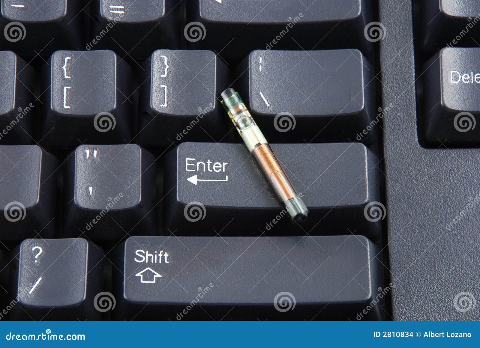 Rfid in computers stock photo. Image of identify, electrical - 2810834