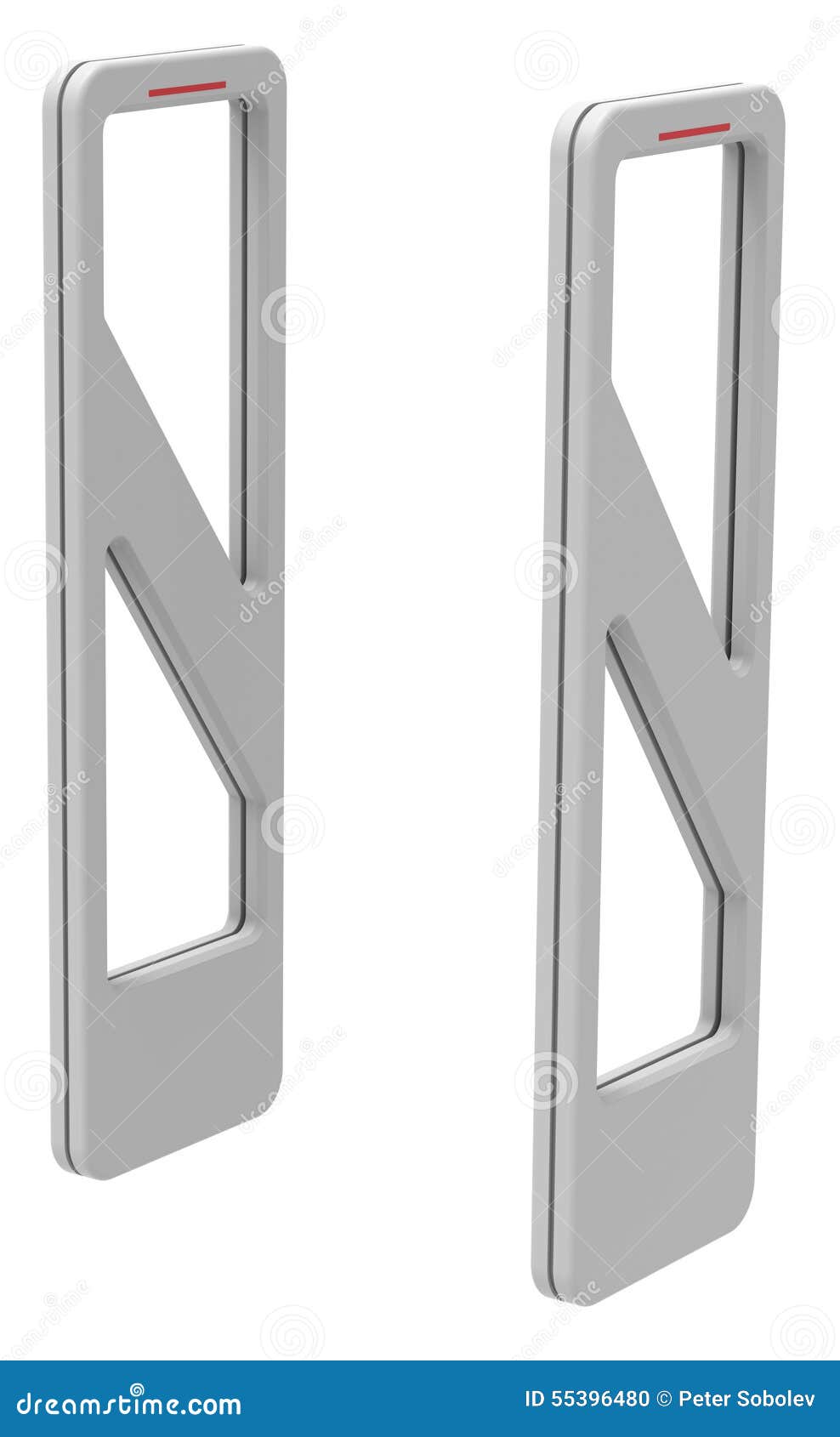 RFID gates stock illustration. Illustration of electronic - 55396480