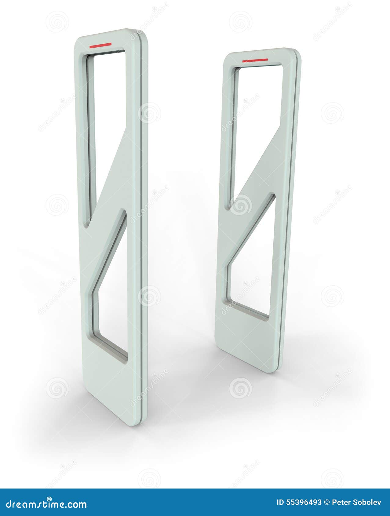 RFID gates stock illustration. Illustration of electronic - 55396493