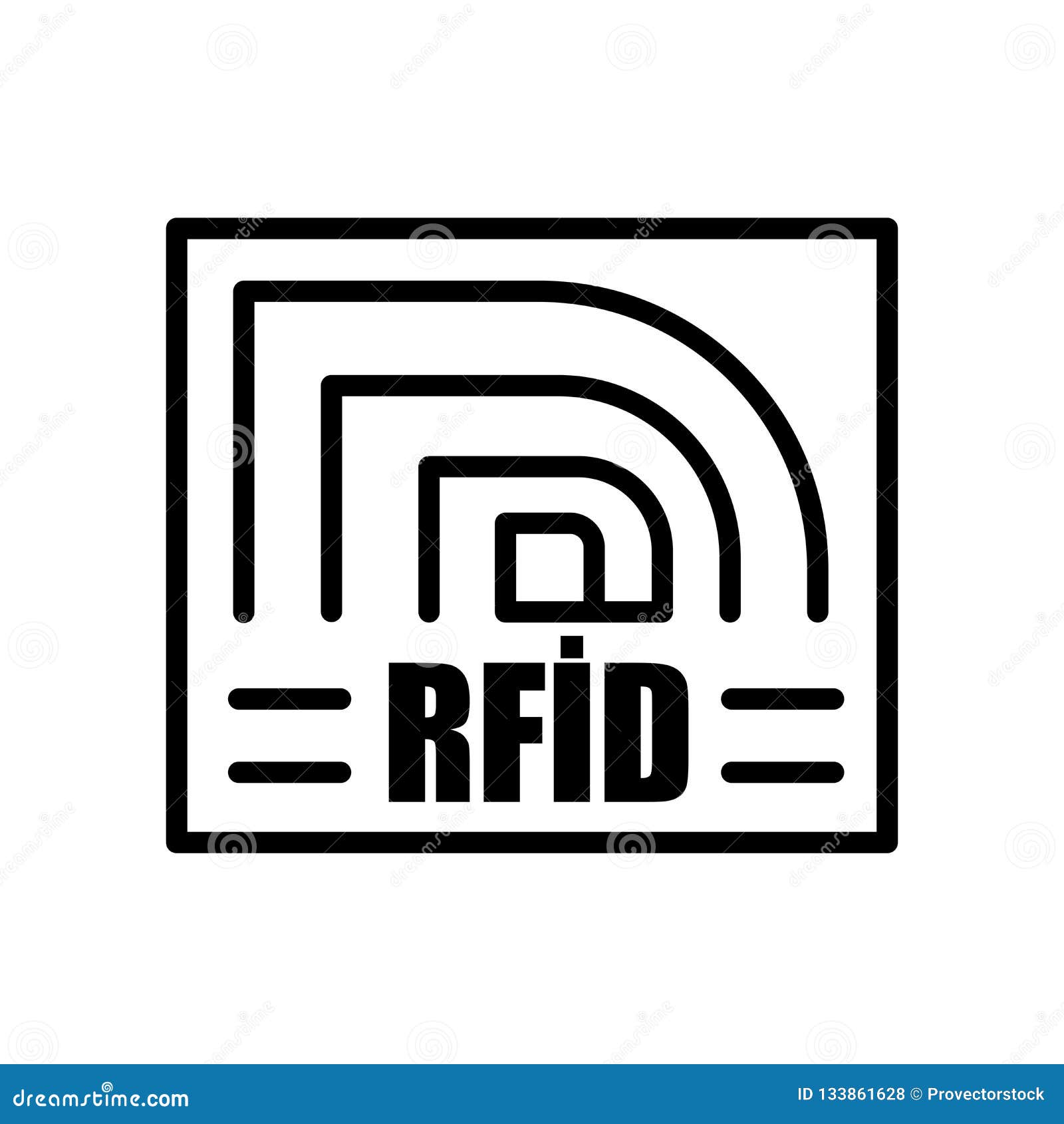 RFID Icon Vector For Human Chip Implant With Male User Person Profile ...