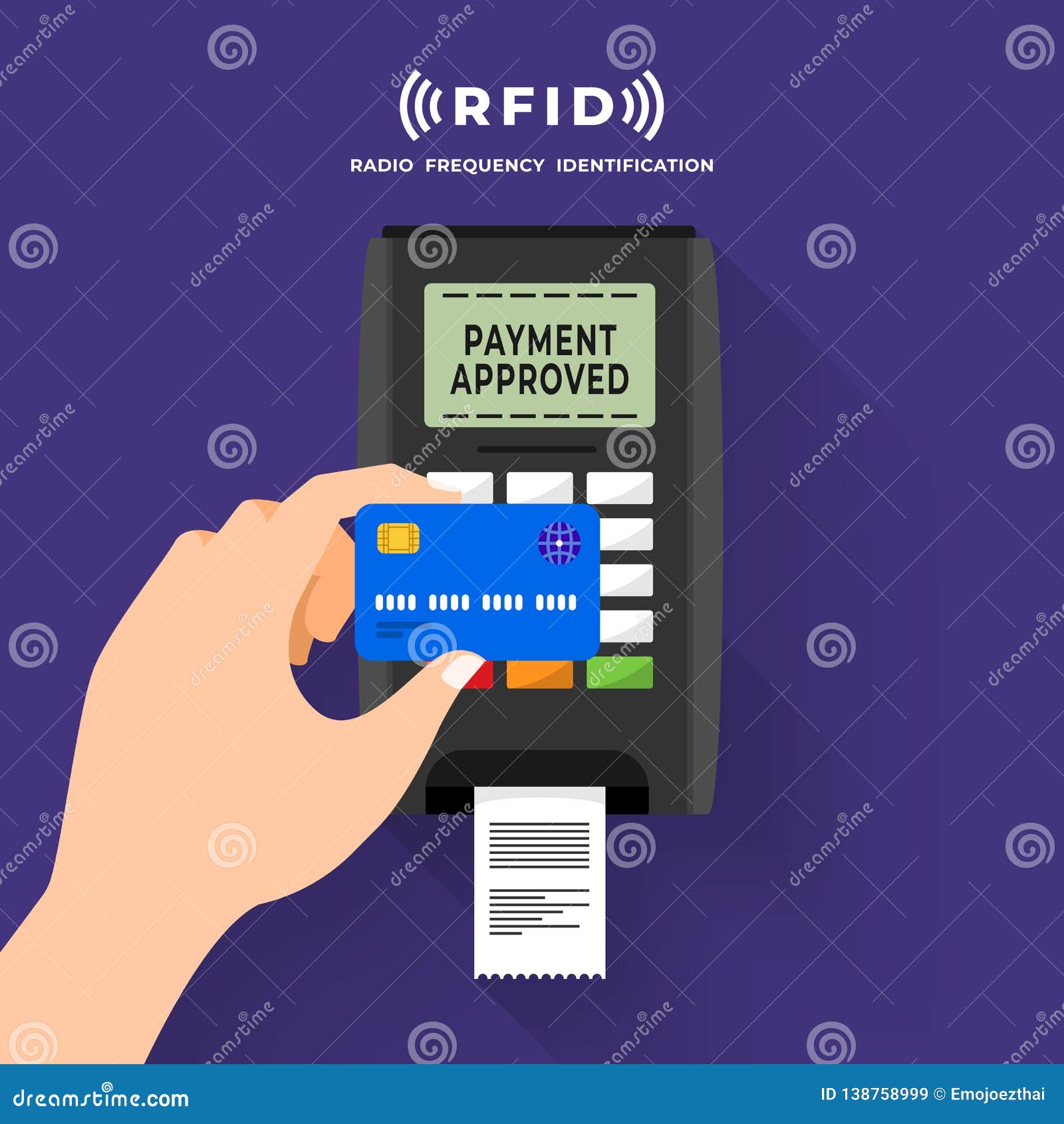 RFID Illustration Vector stock vector. Illustration of technology ...