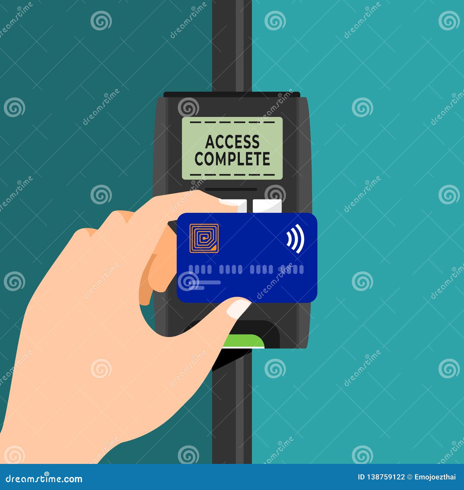 RFID Illustration Vector | CartoonDealer.com #138758932