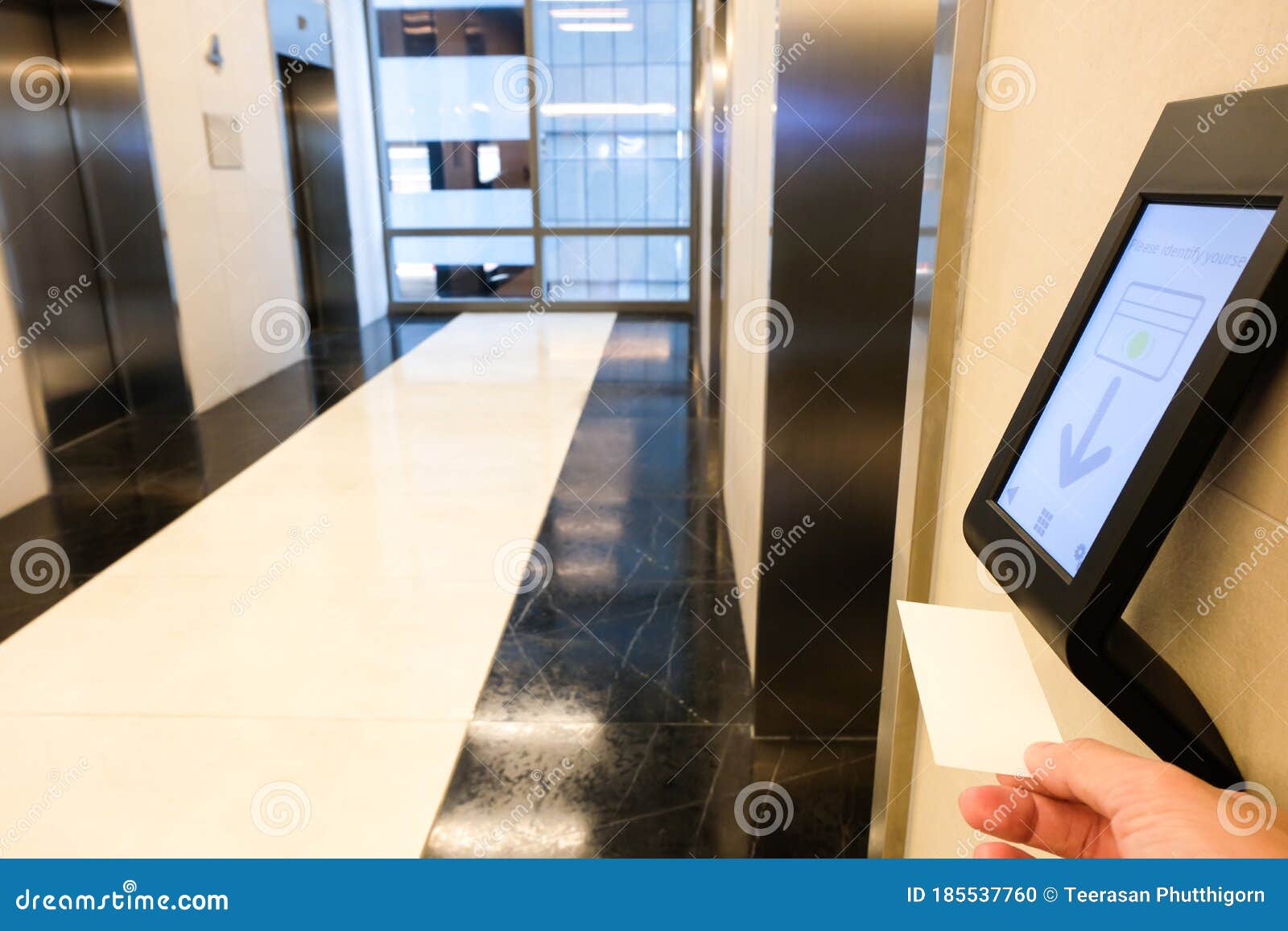 RFID Reader in Front of the Elevator Which only Allow Authorized Person ...