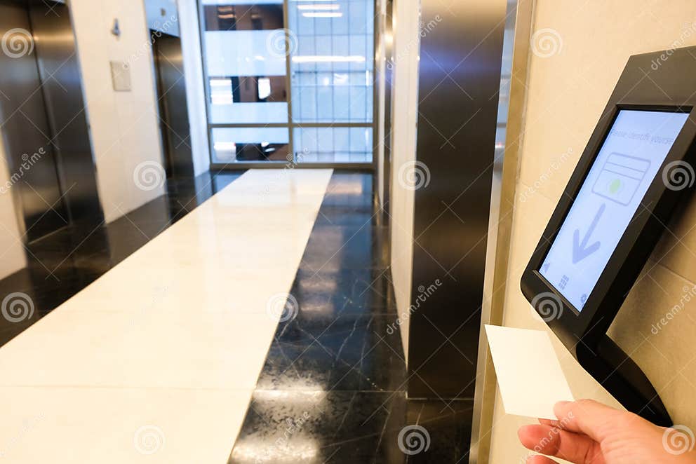 RFID Reader in Front of the Elevator Which only Allow Authorized Person ...