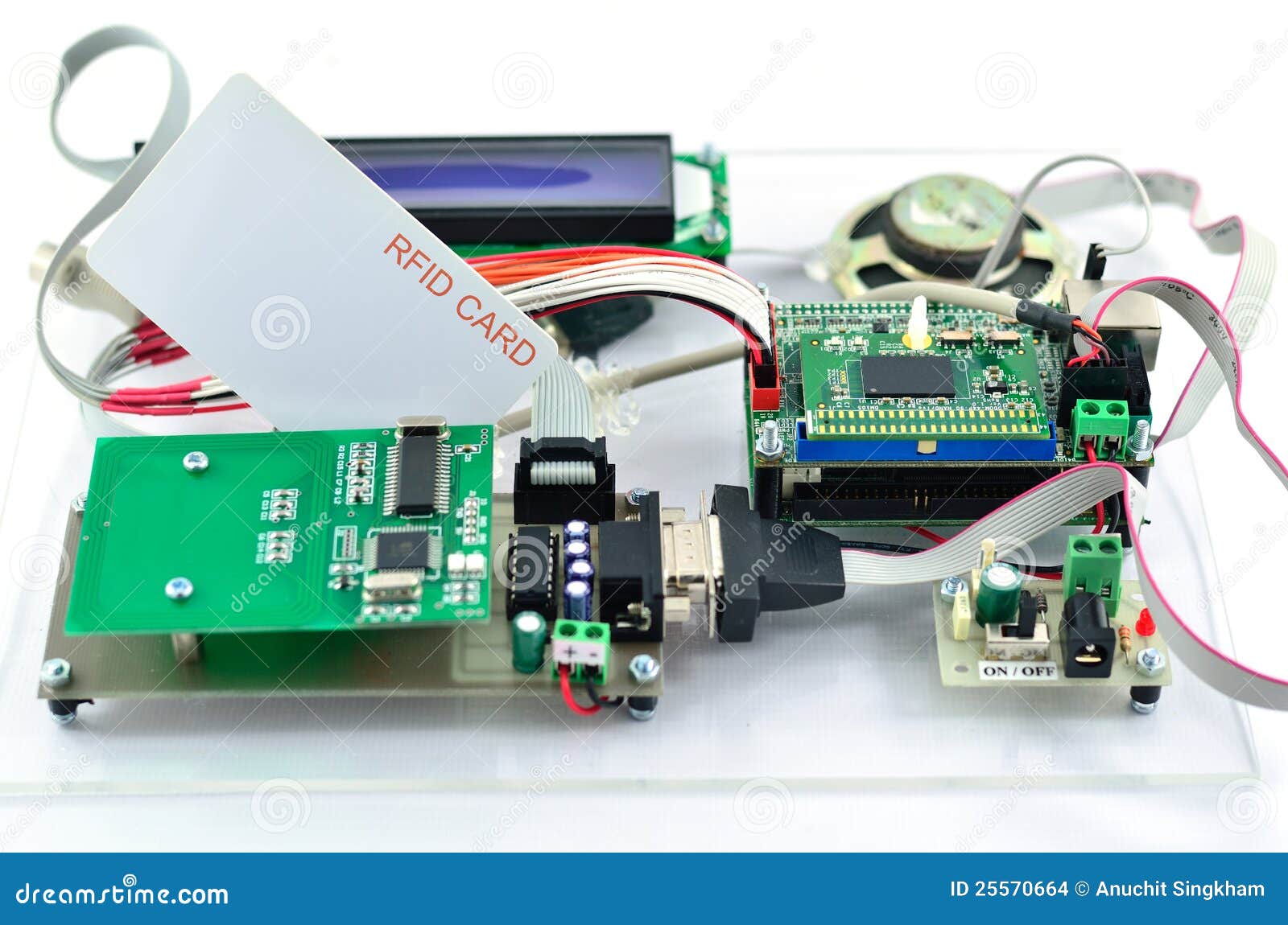 RFID reader kit stock photo. Image of computer, frequency - 25570664