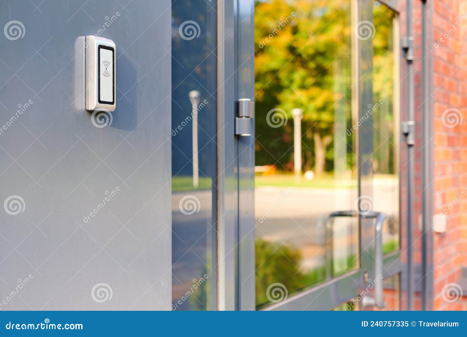 RFID Reader By Office Door, Employees Only Access By RFID Key Card ...