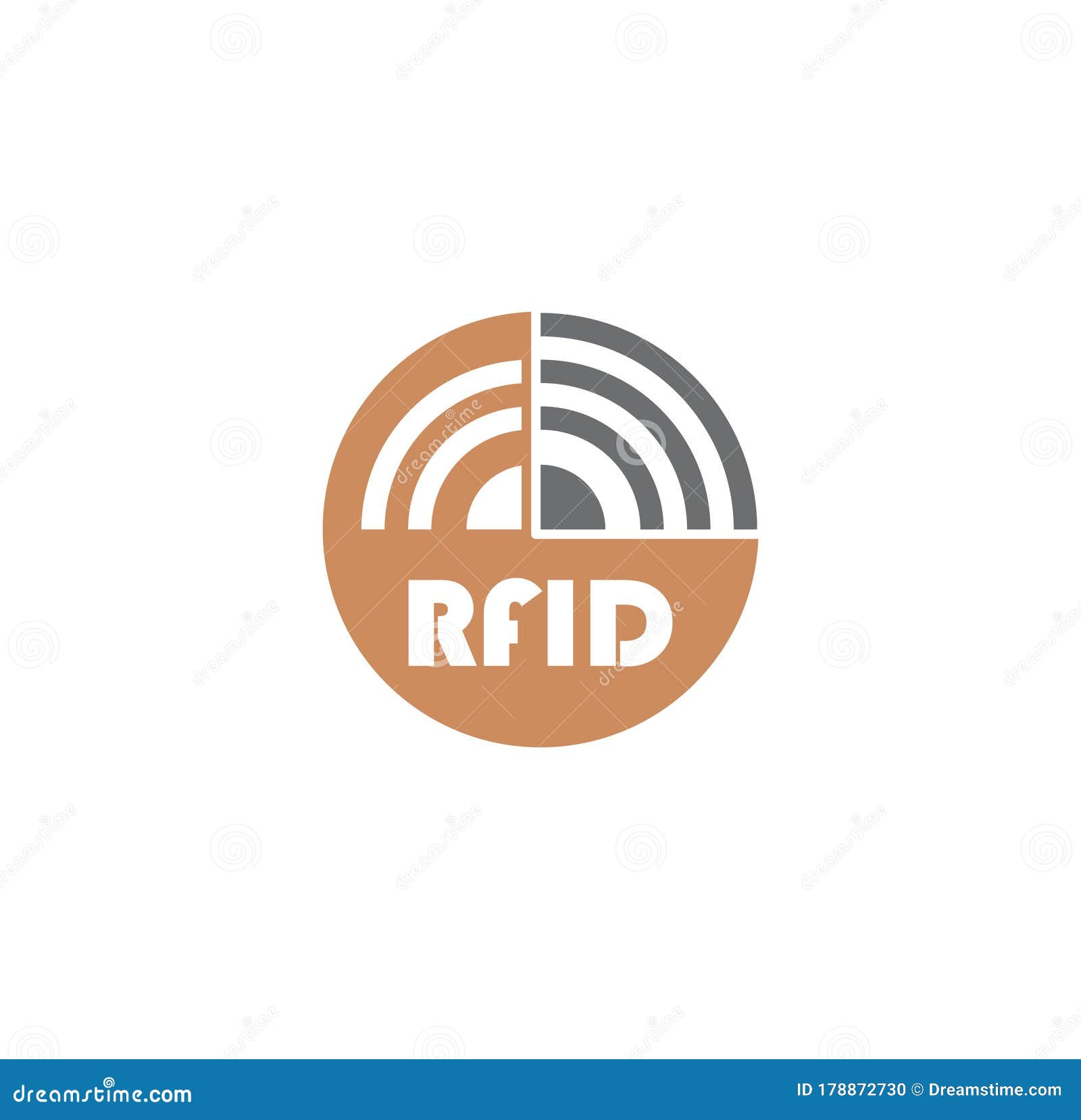 RFID Related Icon on Background for Graphic and Web Design. Creative ...