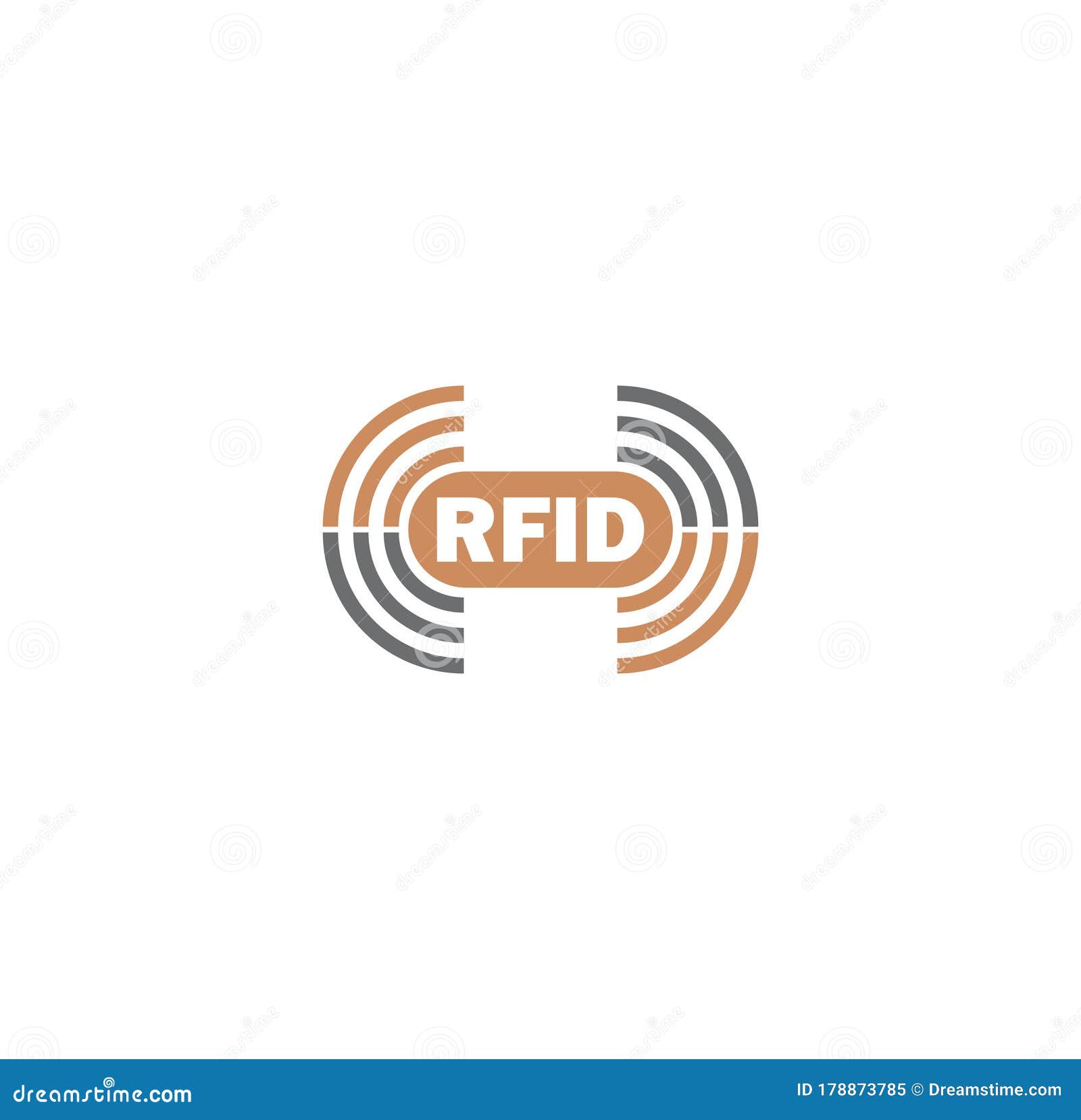 RFID Related Icon on Background for Graphic and Web Design. Creative ...