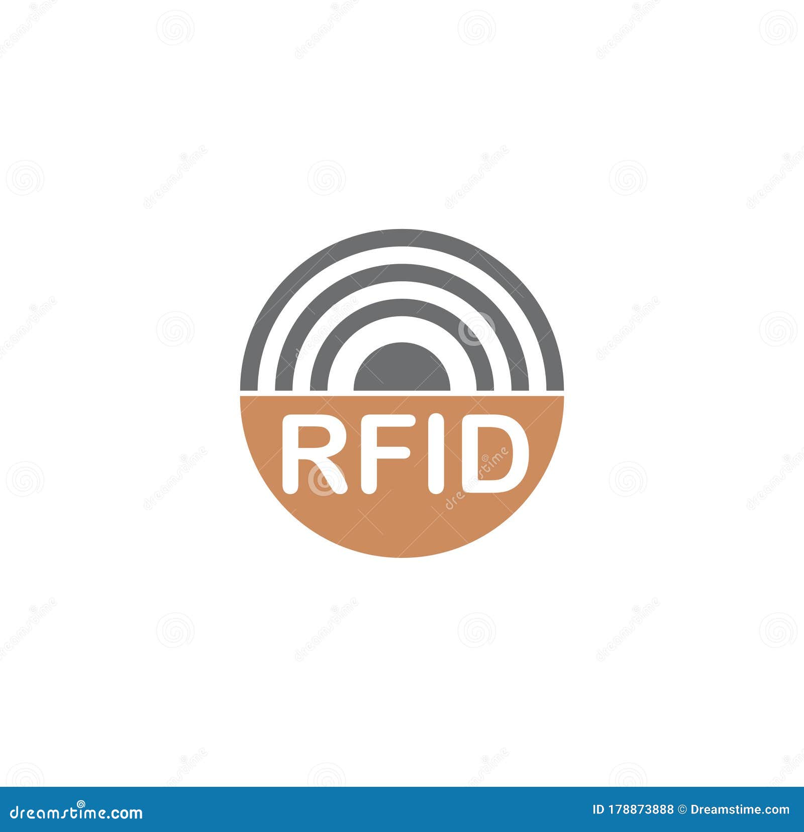 RFID Related Icon on Background for Graphic and Web Design. Creative ...