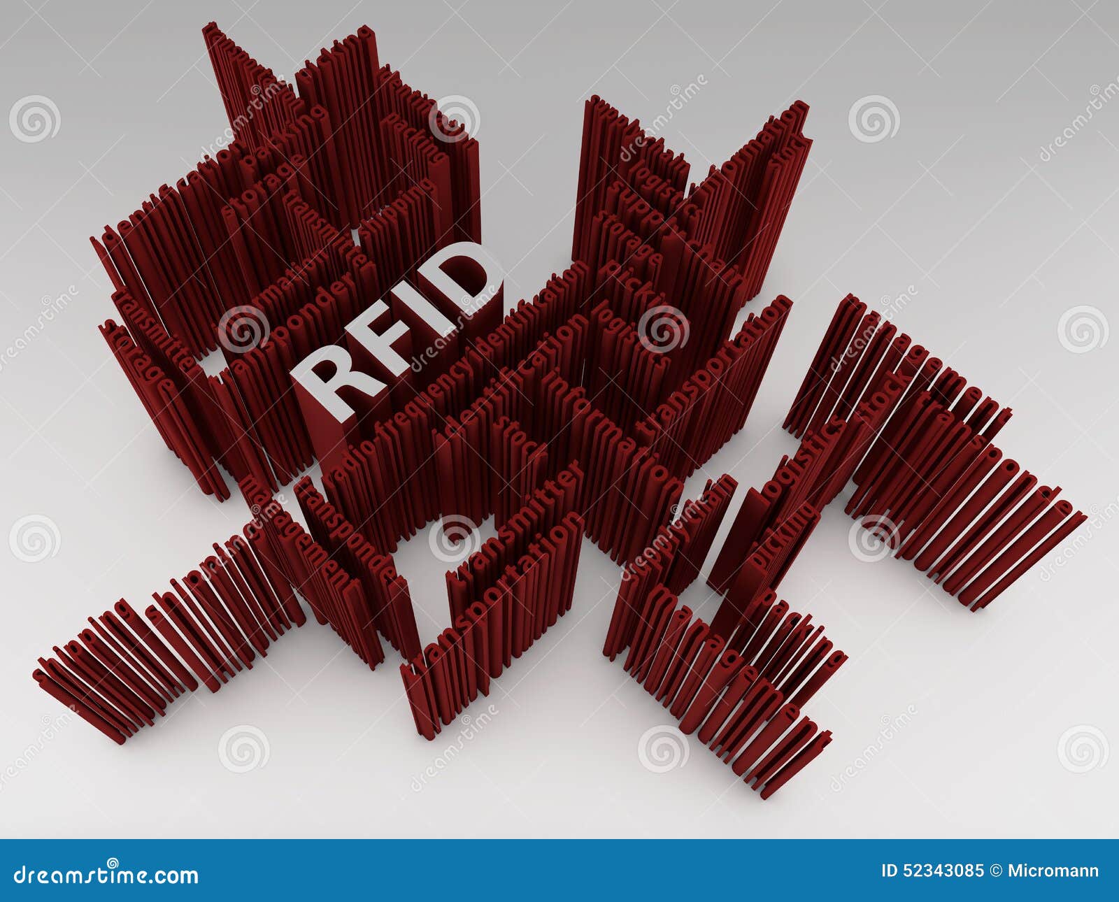 RFID - Symbol - 3D Royalty-Free Illustration | CartoonDealer.com #52343085