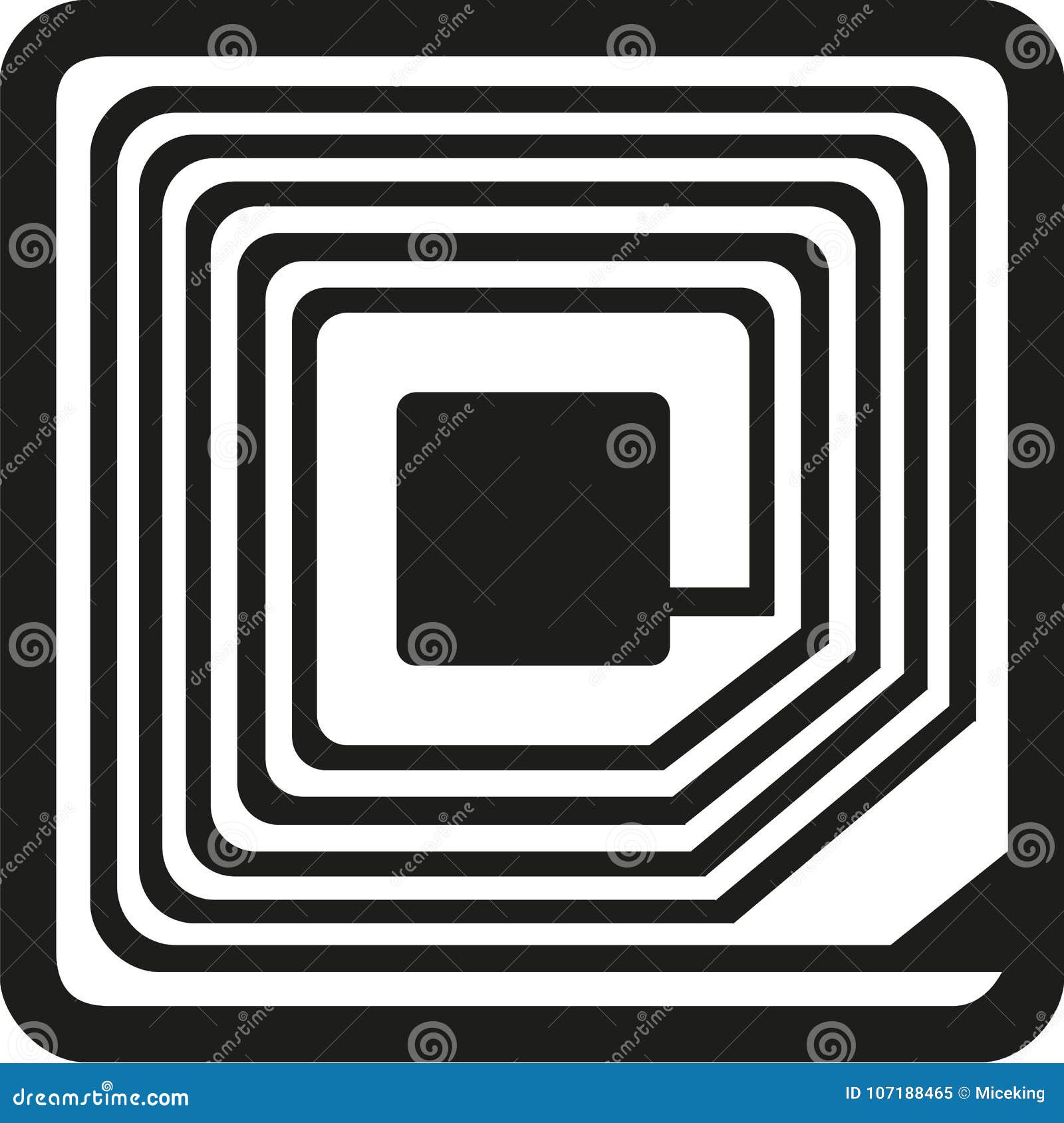 RFID symbol vector stock vector. Illustration of technology - 107188465