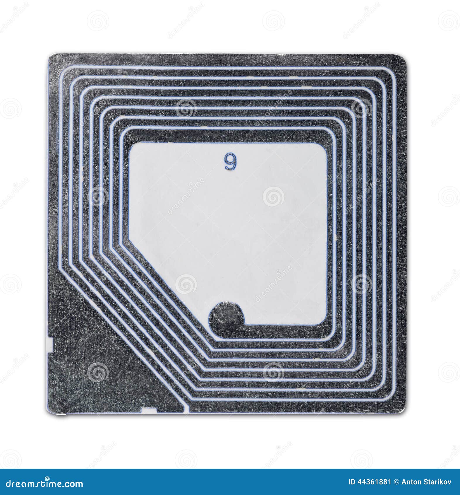 RFID tag stock image. Image of chip, alarm, circuit, antenna - 44361881