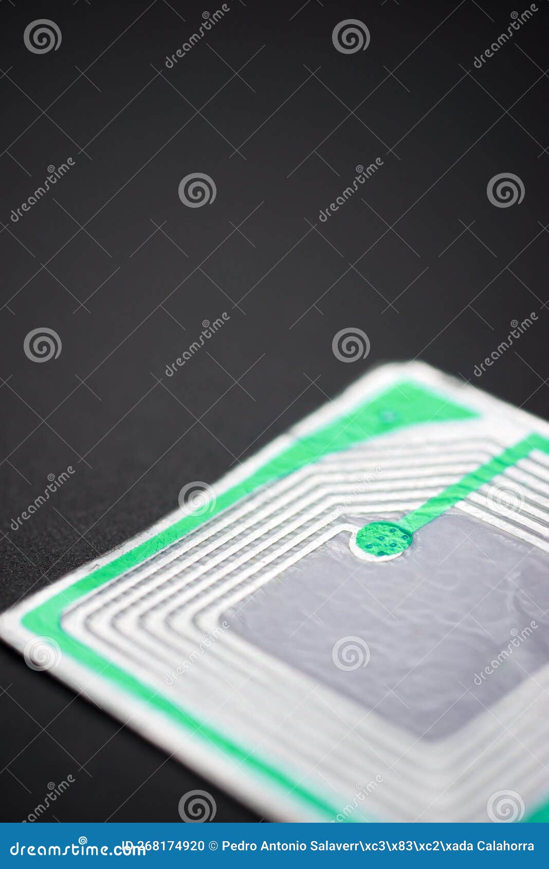 Rfid tag view stock photo. Image of implant, frequency - 268174920