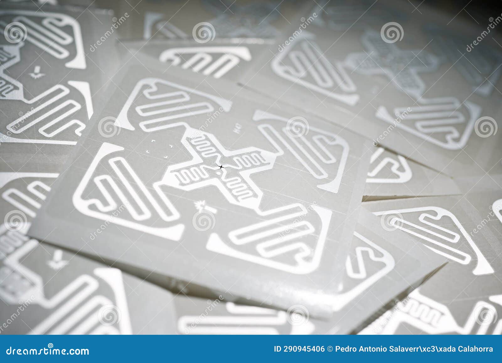 Rfid tags close up stock photo. Image of identify, electronic - 290945406