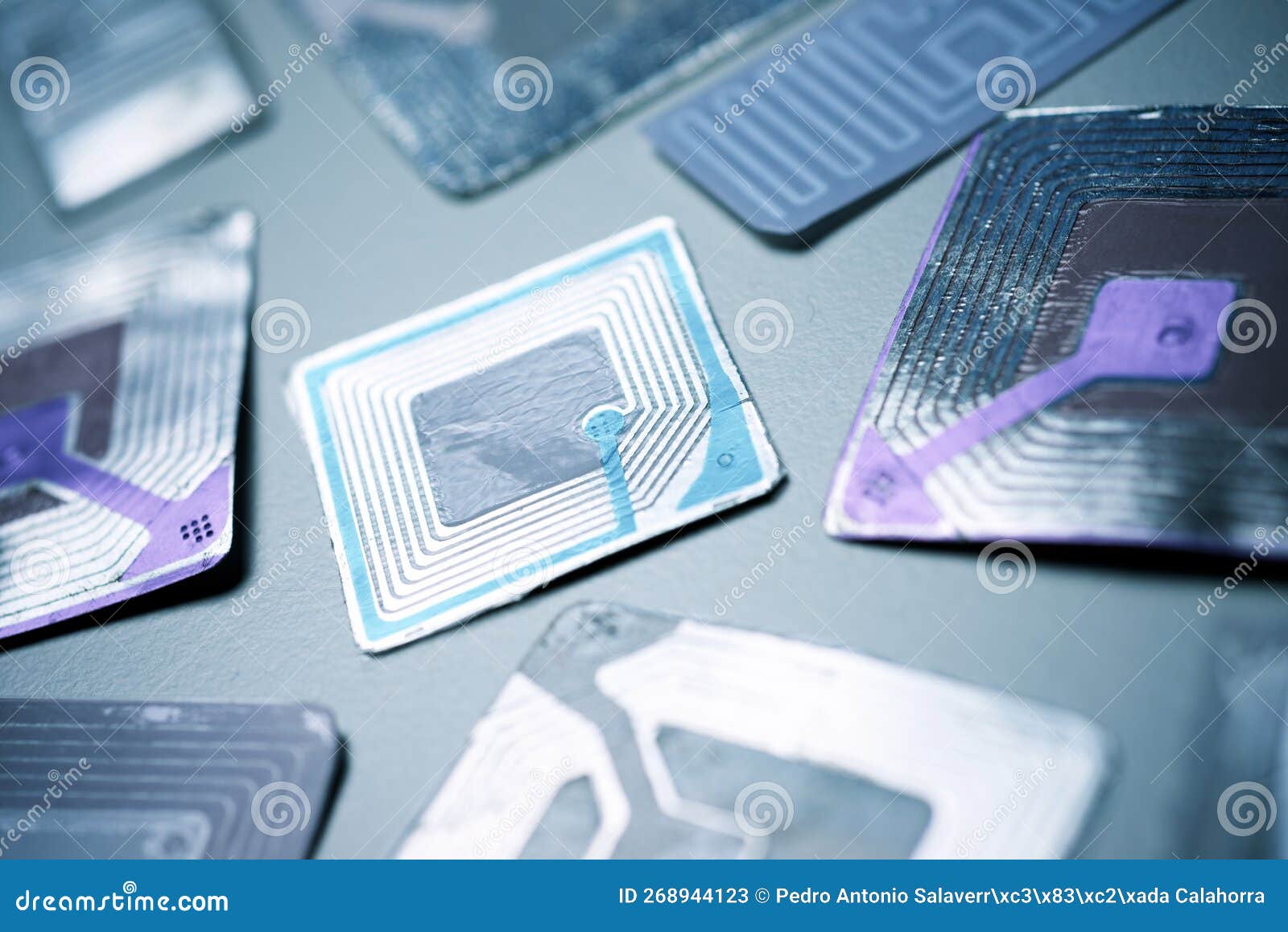 Rfid tags view stock image. Image of electronic, computer - 268944123