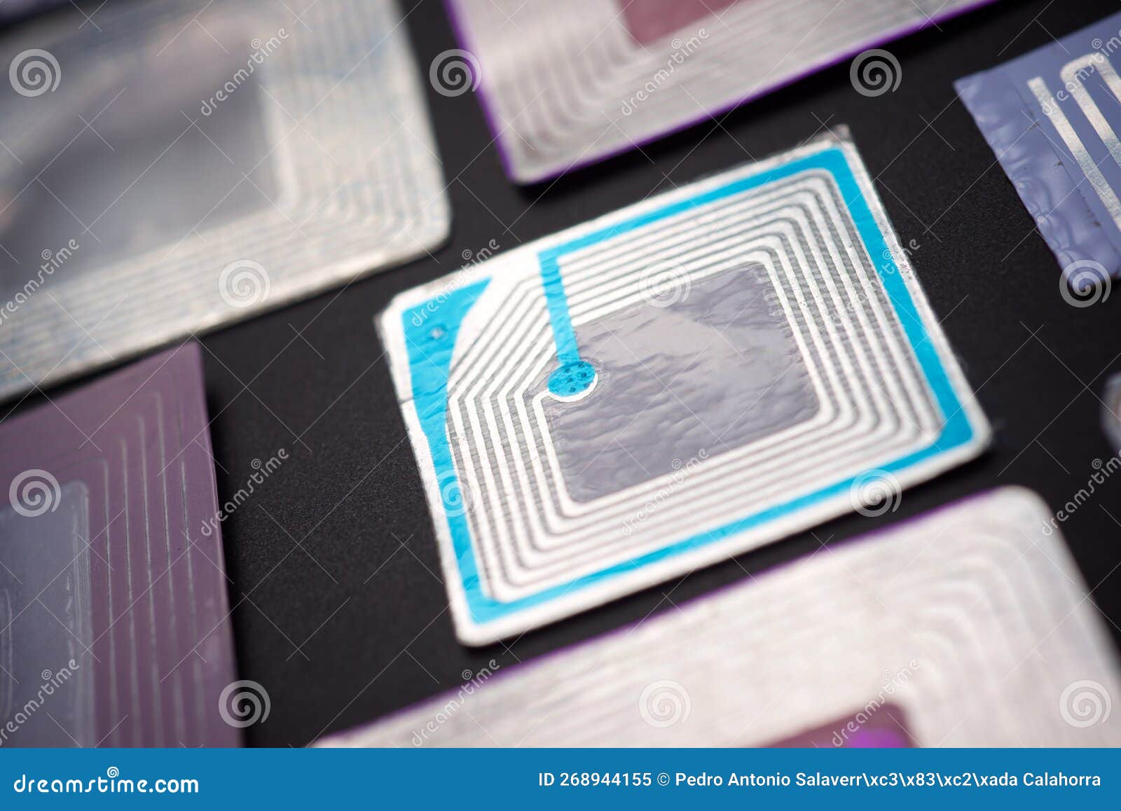 Rfid tags view stock image. Image of implantable, closeup - 268944155